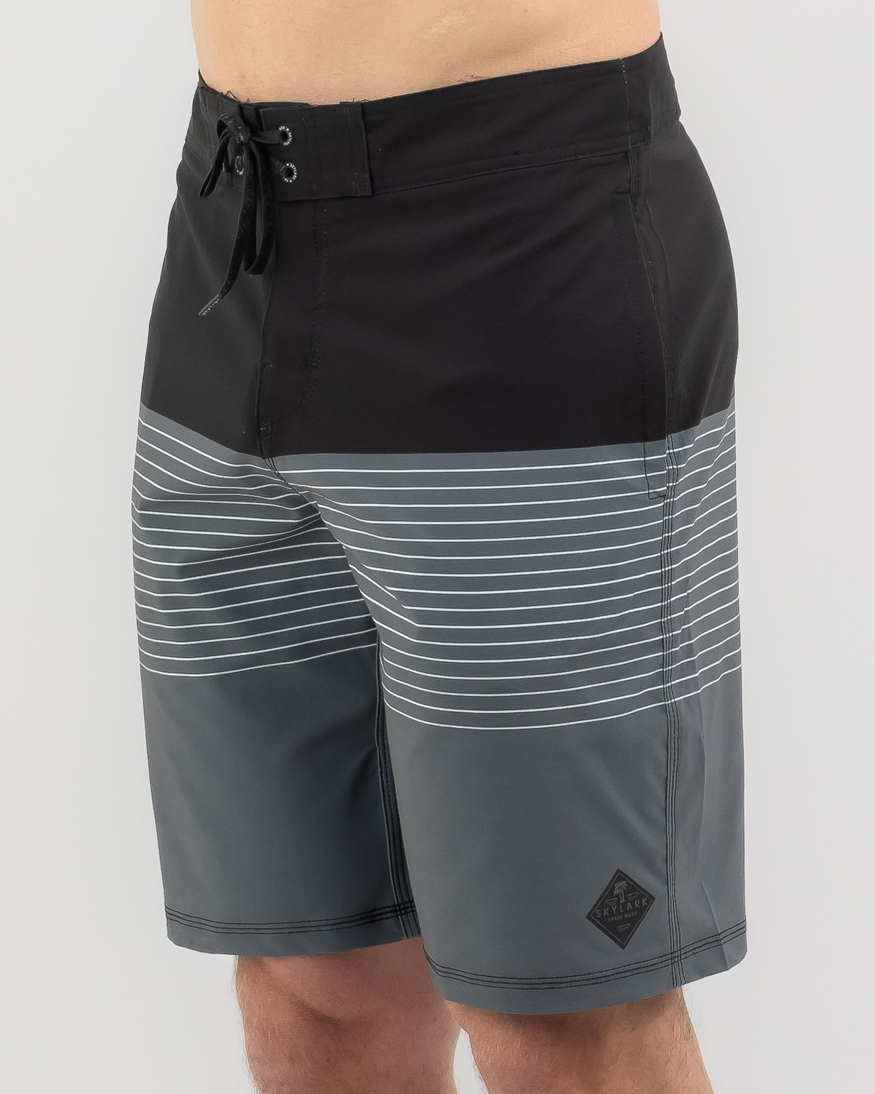 Shop Skylark Panelled Board Shorts In Grey - Fast Shipping & Easy ...