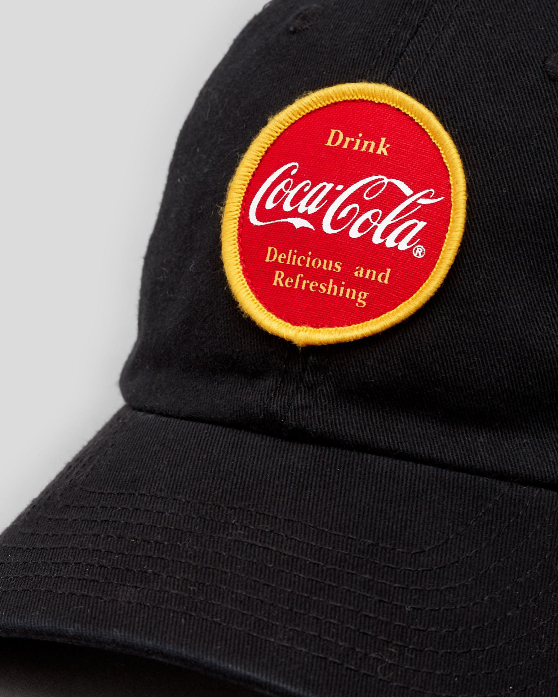 Shop American Needle Drink Coca Cola Ballpark Cap In Black - Fast ...