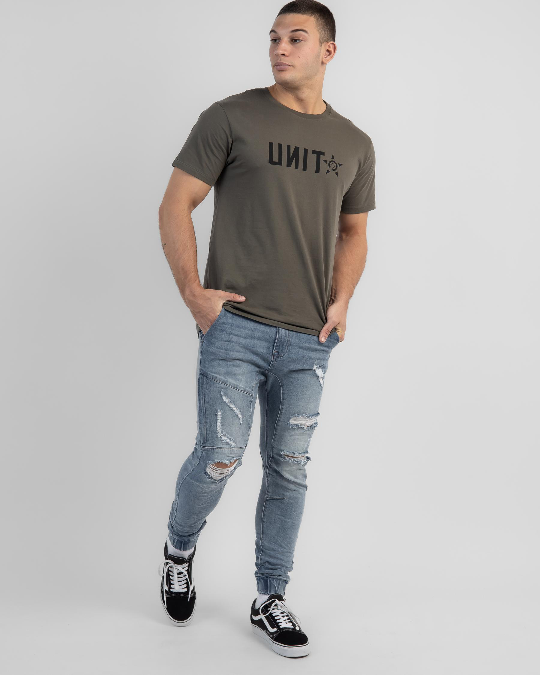 Shop Unit Inc T-Shirt In Military - Fast Shipping & Easy Returns - City ...