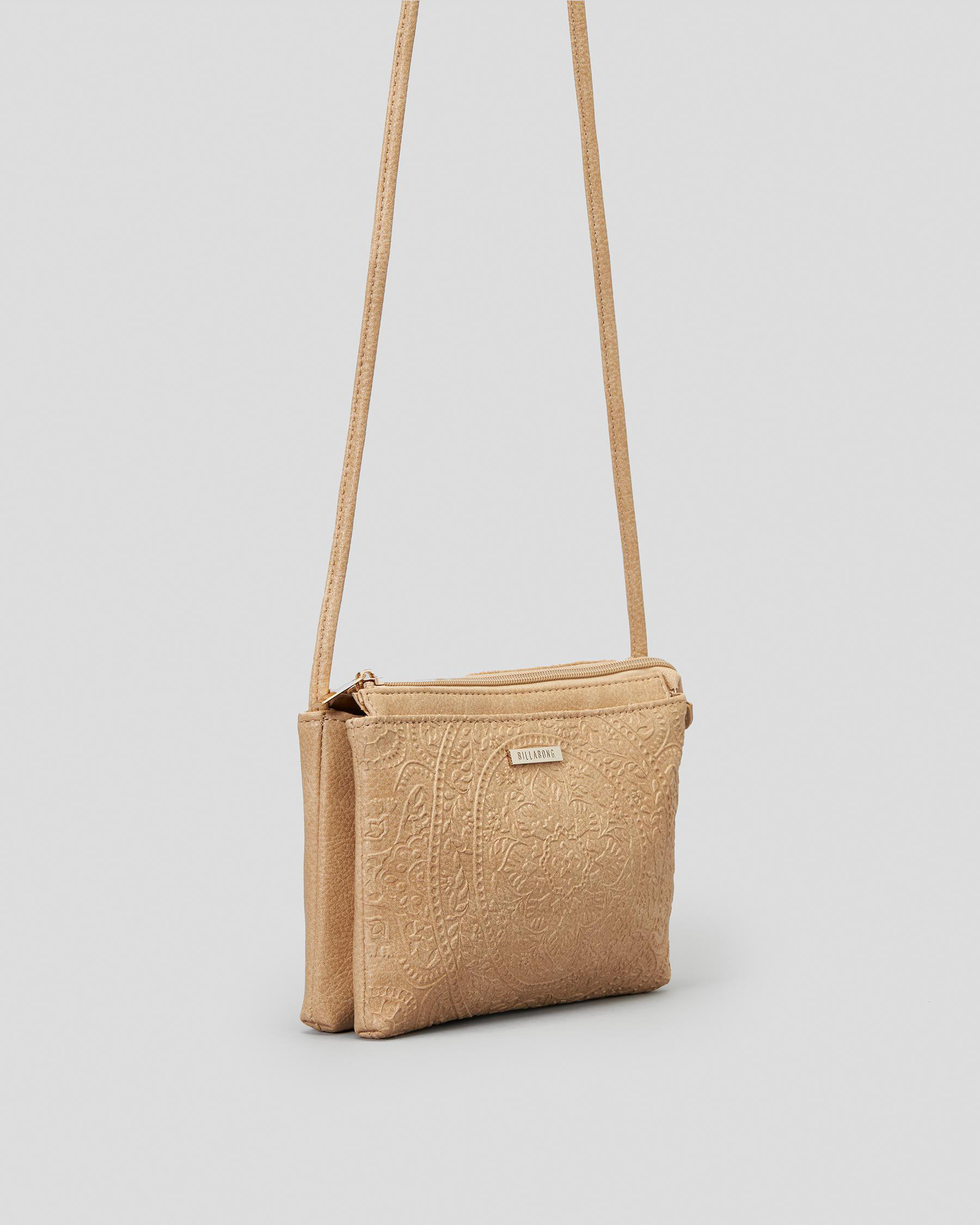 Shop Billabong CB Summerside Festival Crossbody Bag In Tan - Fast ...