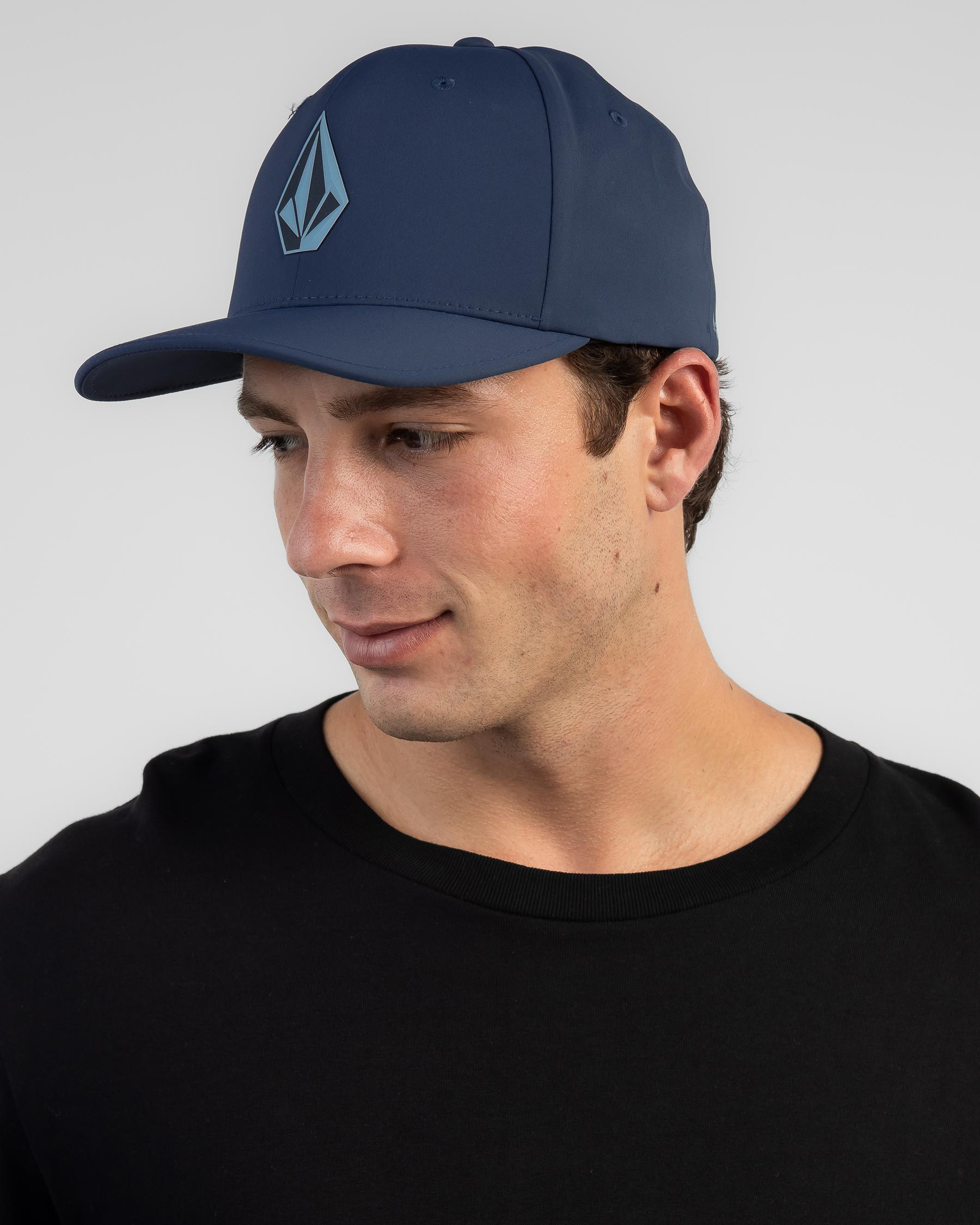 Shop Volcom Stone Tech Delta Cap In Marina Blue - Fast Shipping & Easy ...