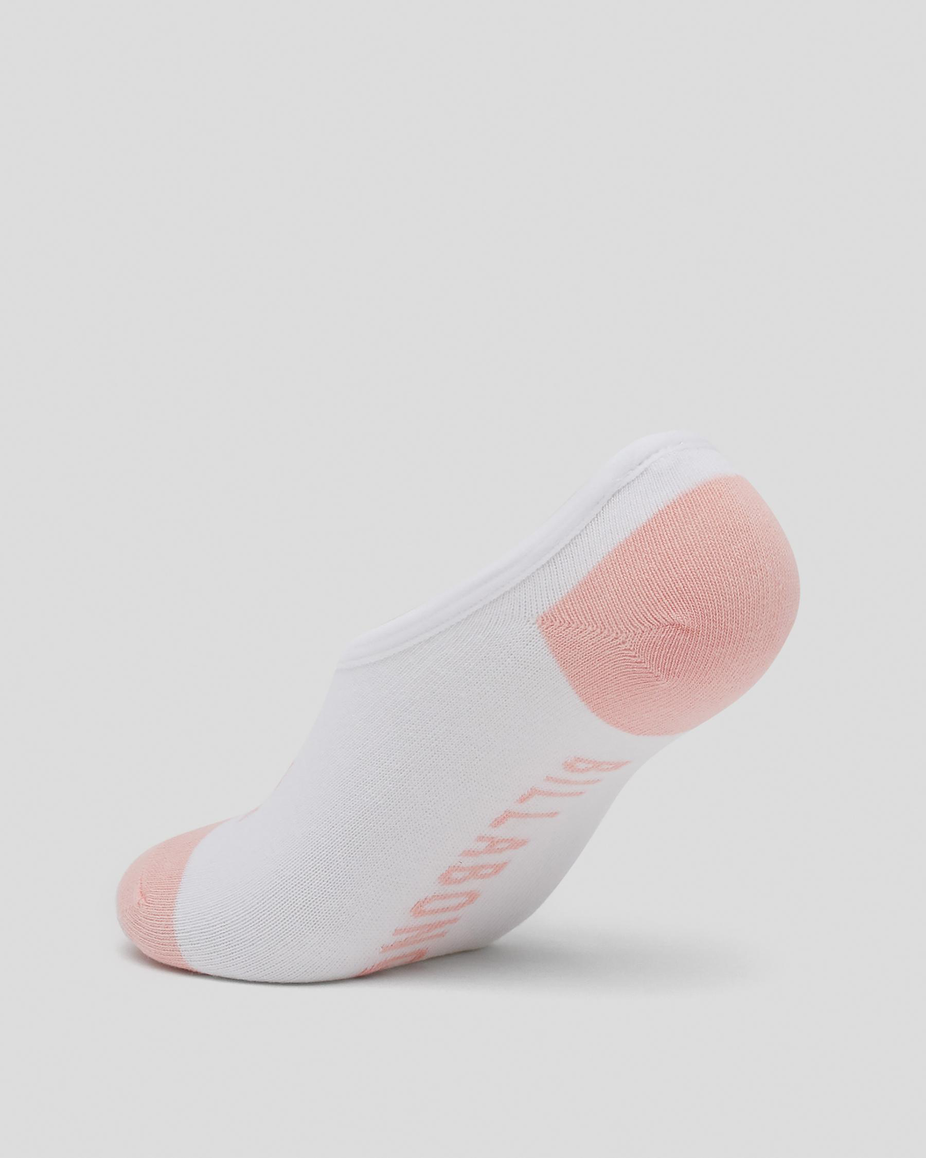 Billabong Invisible Socks In White/peach - FREE* Shipping & Easy ...