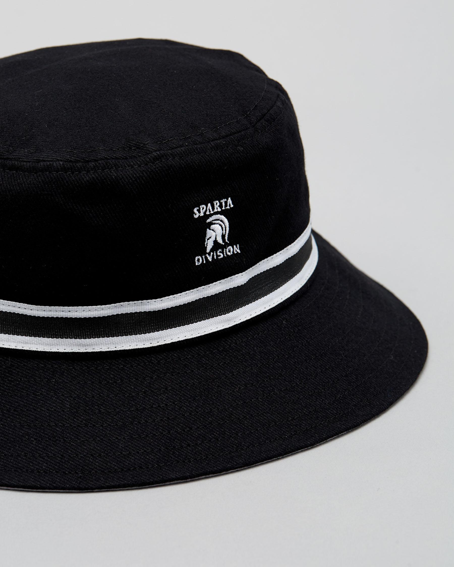 Shop Sparta Sundown Bucket Hat In Black/grey - Fast Shipping & Easy ...