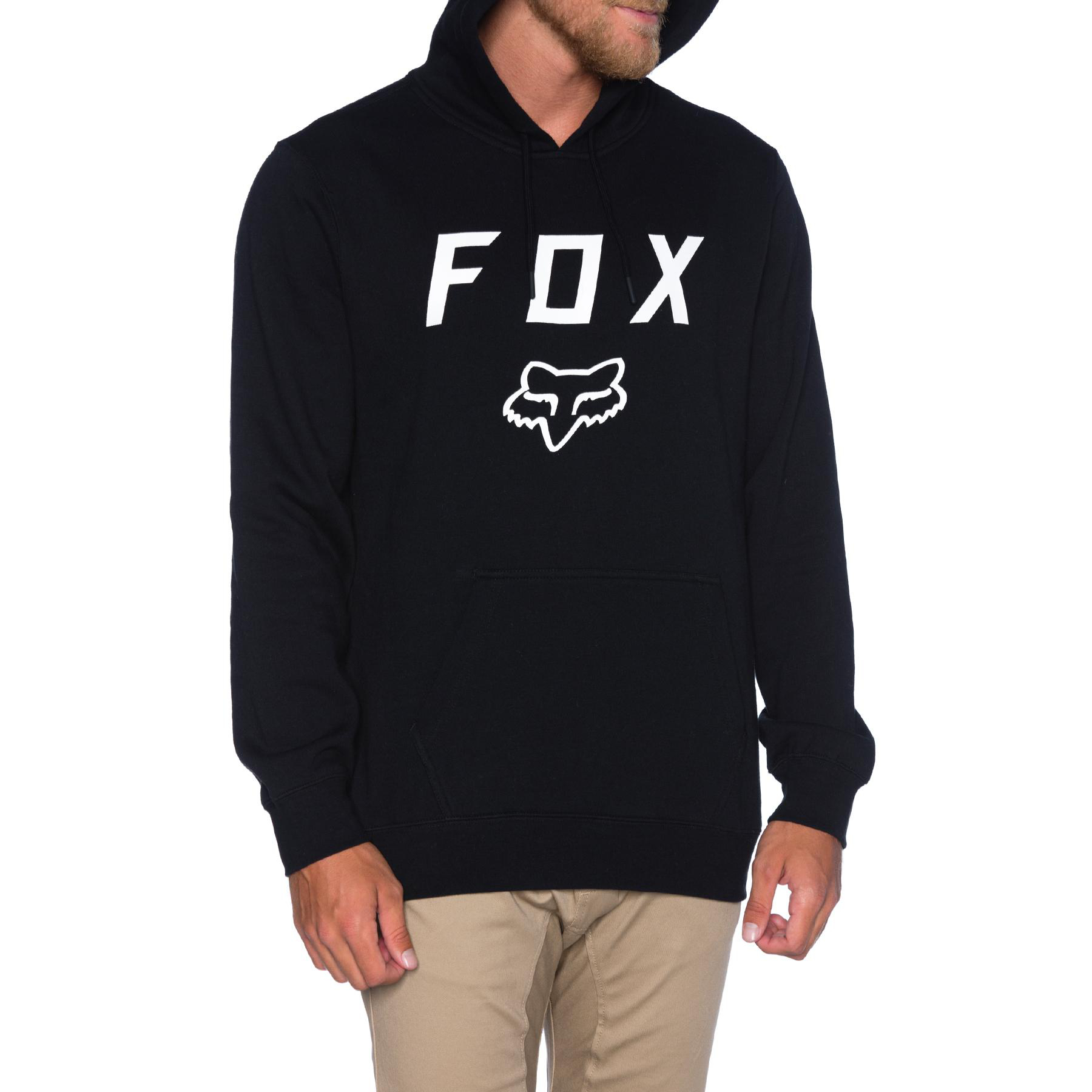 Shop Fox Legacy Moth Pullover Hoodie In Black - Fast Shipping & Easy ...