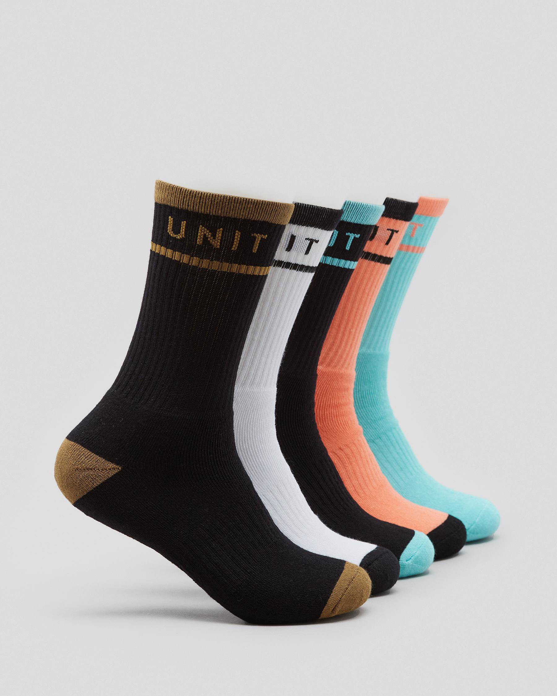 Shop Unit Women's Staple Hi-Luxe Sock Pack In Multi - Fast Shipping ...
