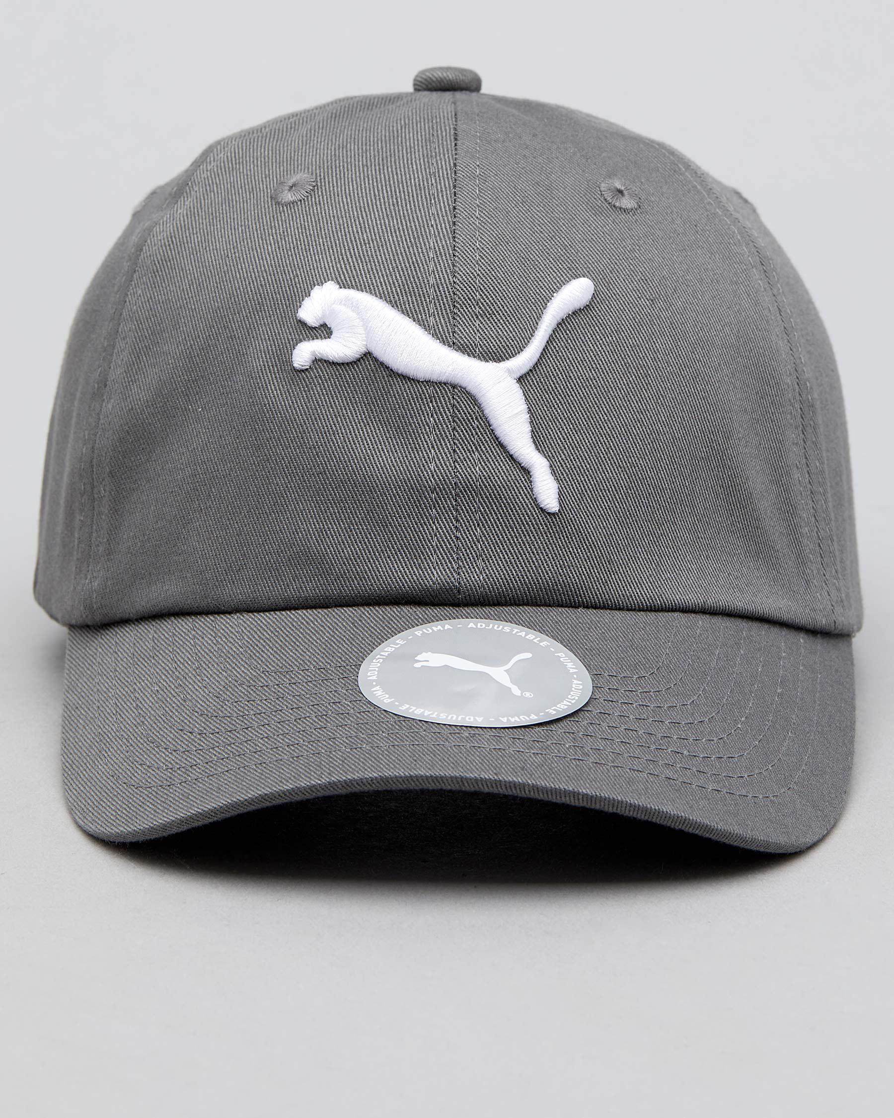 Shop Puma Essentials Cap In Castlerock Big Cat - Fast Shipping & Easy ...
