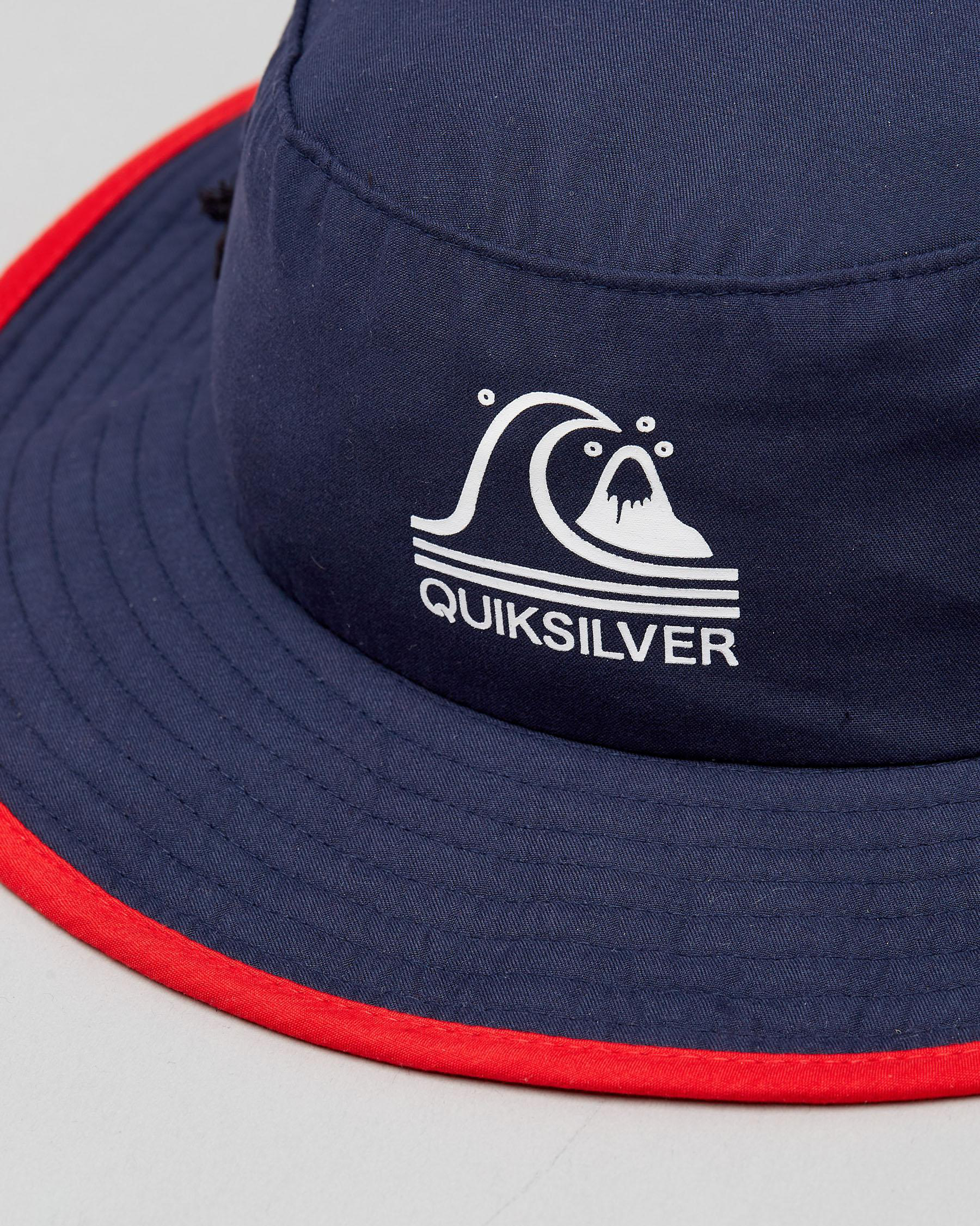 Shop Quiksilver Boys' Yappy Bucket Hat In Navy Blazer - Fast Shipping ...
