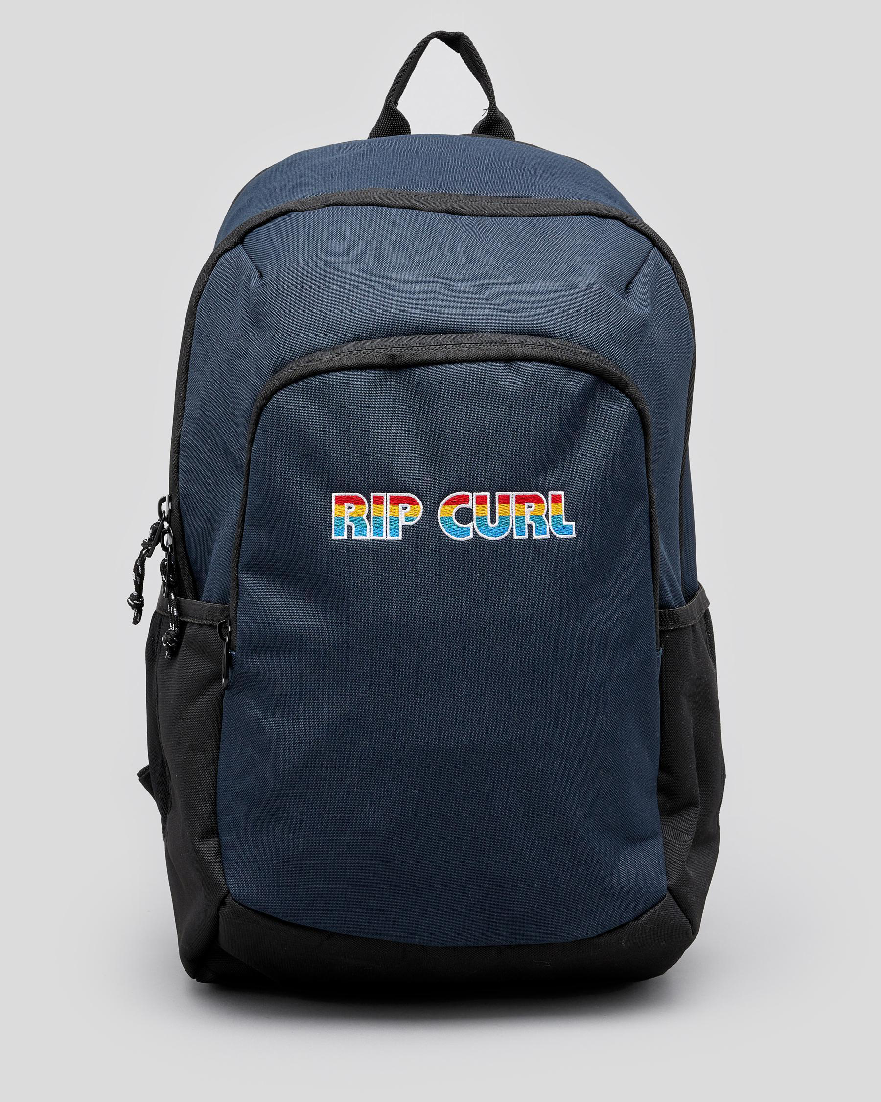 Shop Rip Curl Ozone 30L Icons Eco Backpack In Navy - Fast Shipping ...