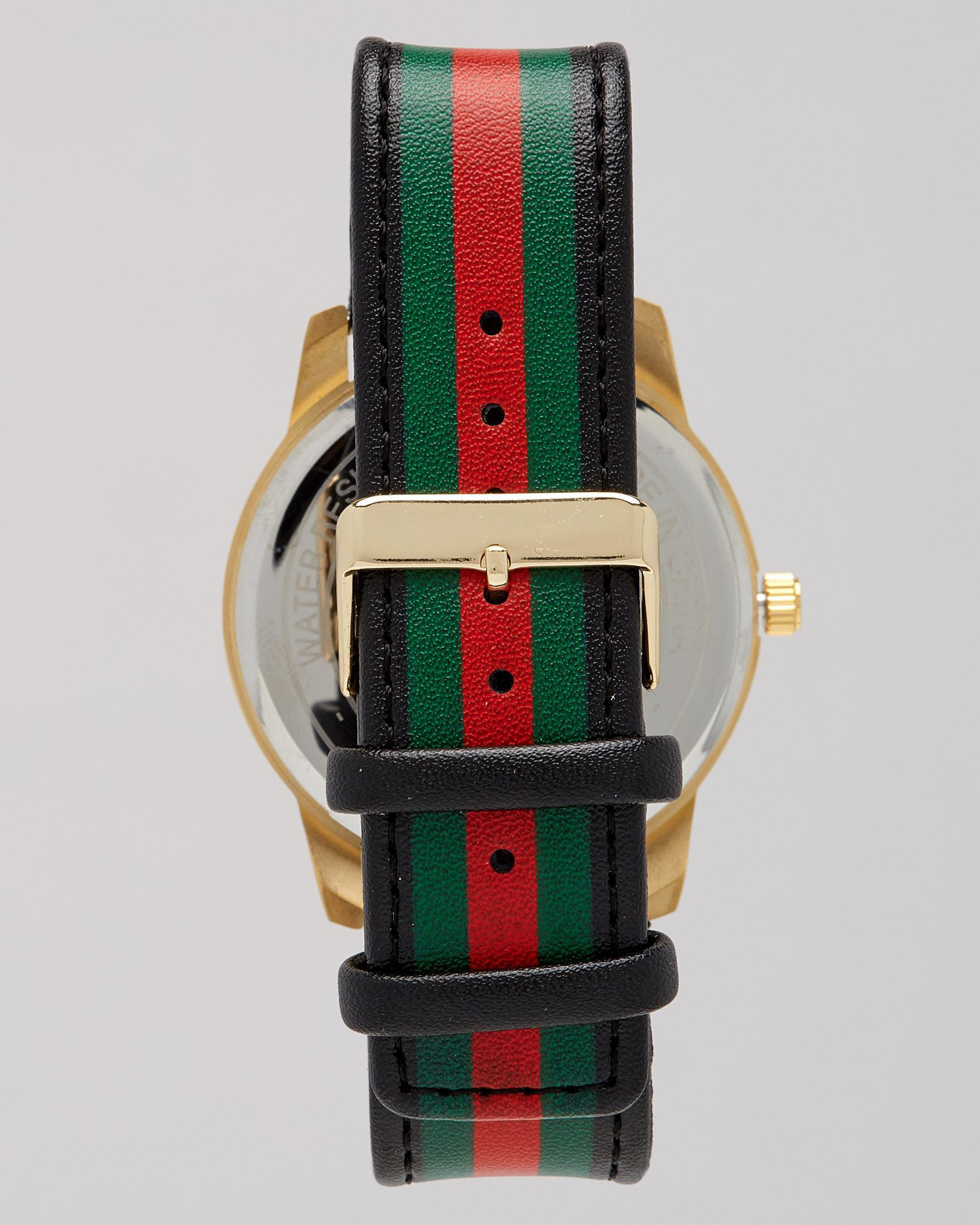 Shop Lucid Ignite Watch In Gold/black/red/green - Fast Shipping & Easy ...