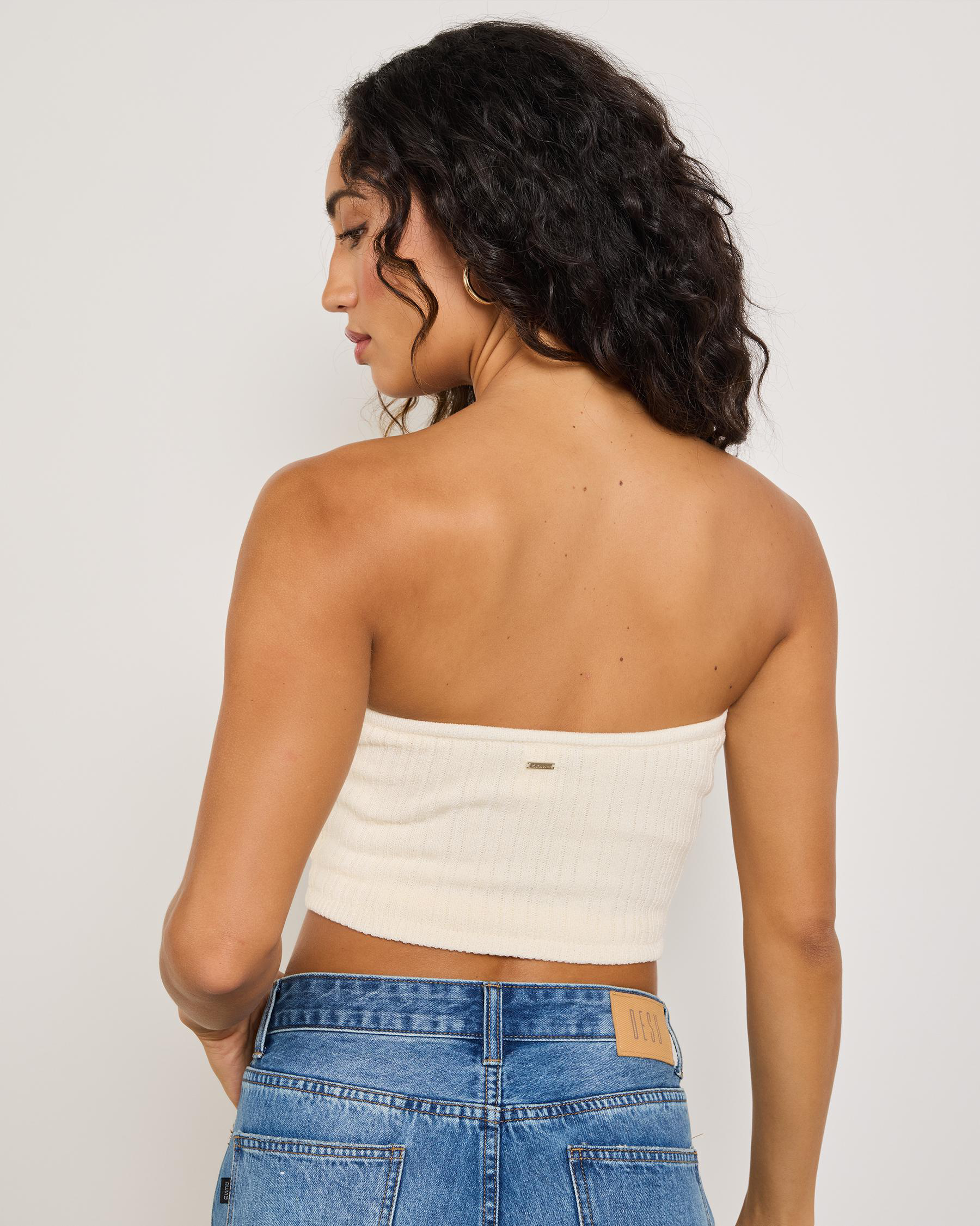 Shop Ava And Ever Chapman Knit Tube Top In Cream - Fast Shipping & Easy ...
