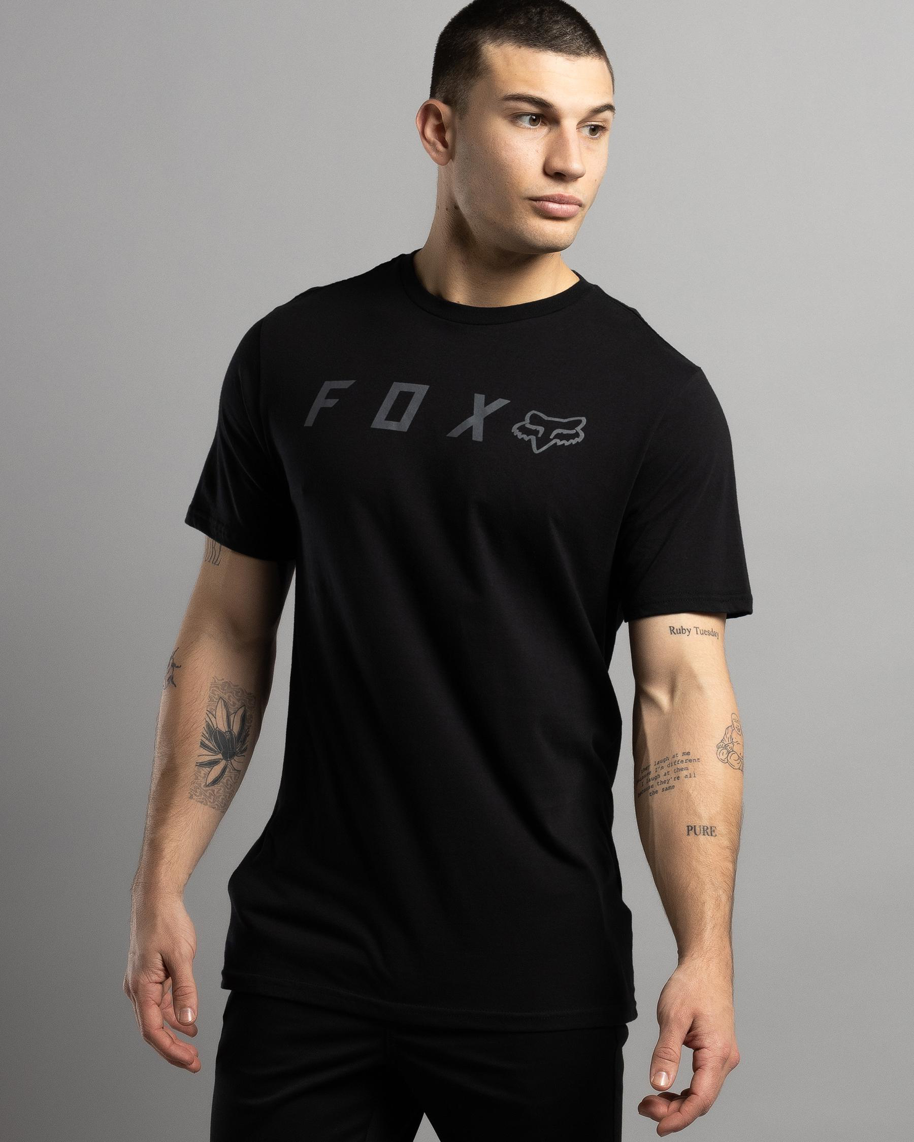 Shop Fox Absolute Premium T-Shirt In Black/black - Fast Shipping & Easy ...