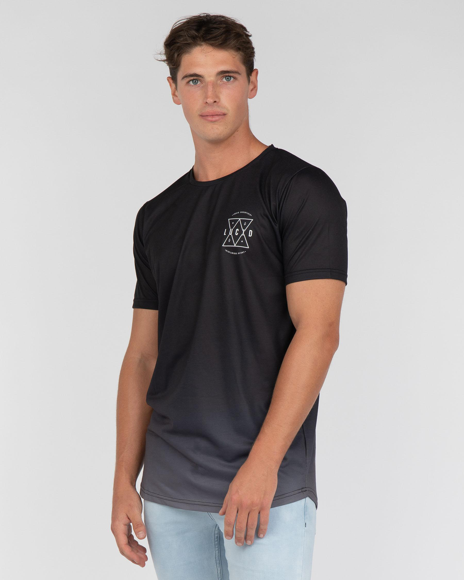 Shop Lucid Reflect T-Shirt In Black Fade - Fast Shipping & Easy Returns ...