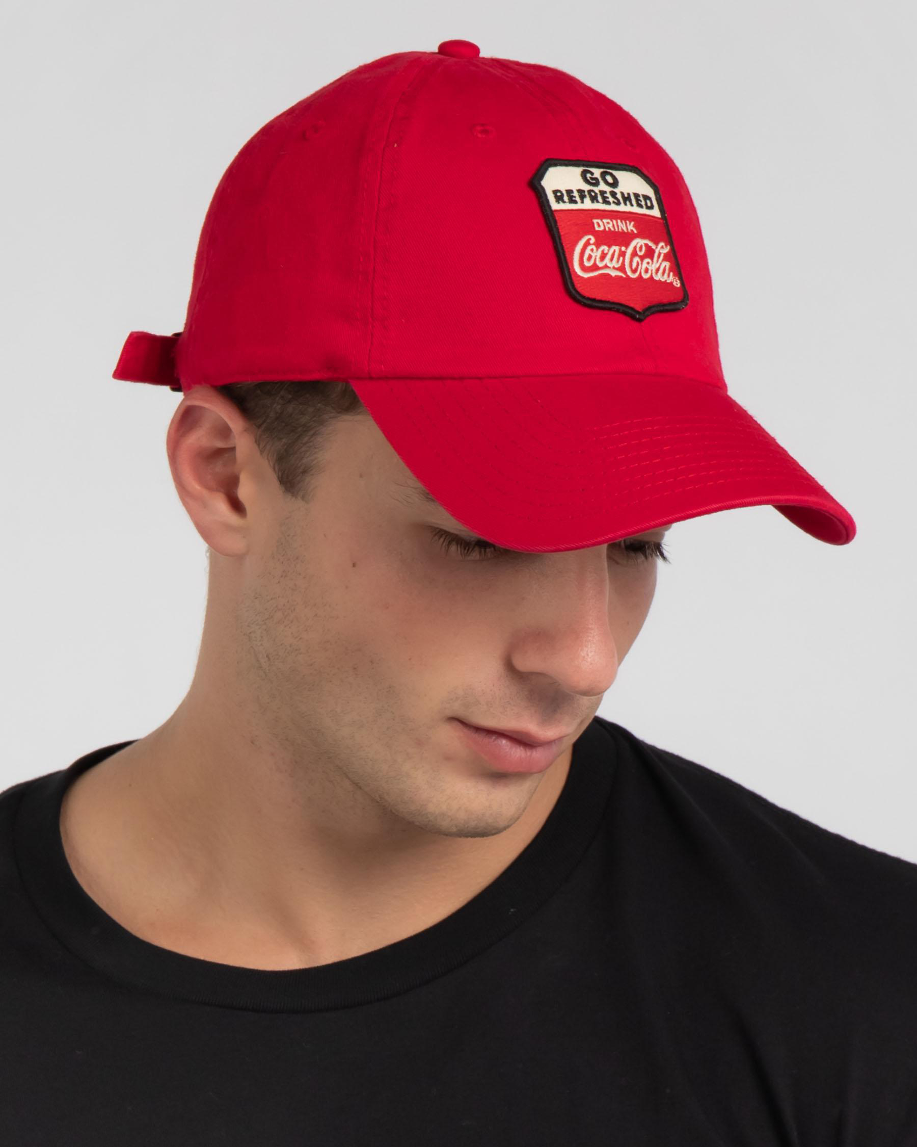 American Needle Refreshed Coca Cola Ballpark Cap In Red - Fast Shipping ...