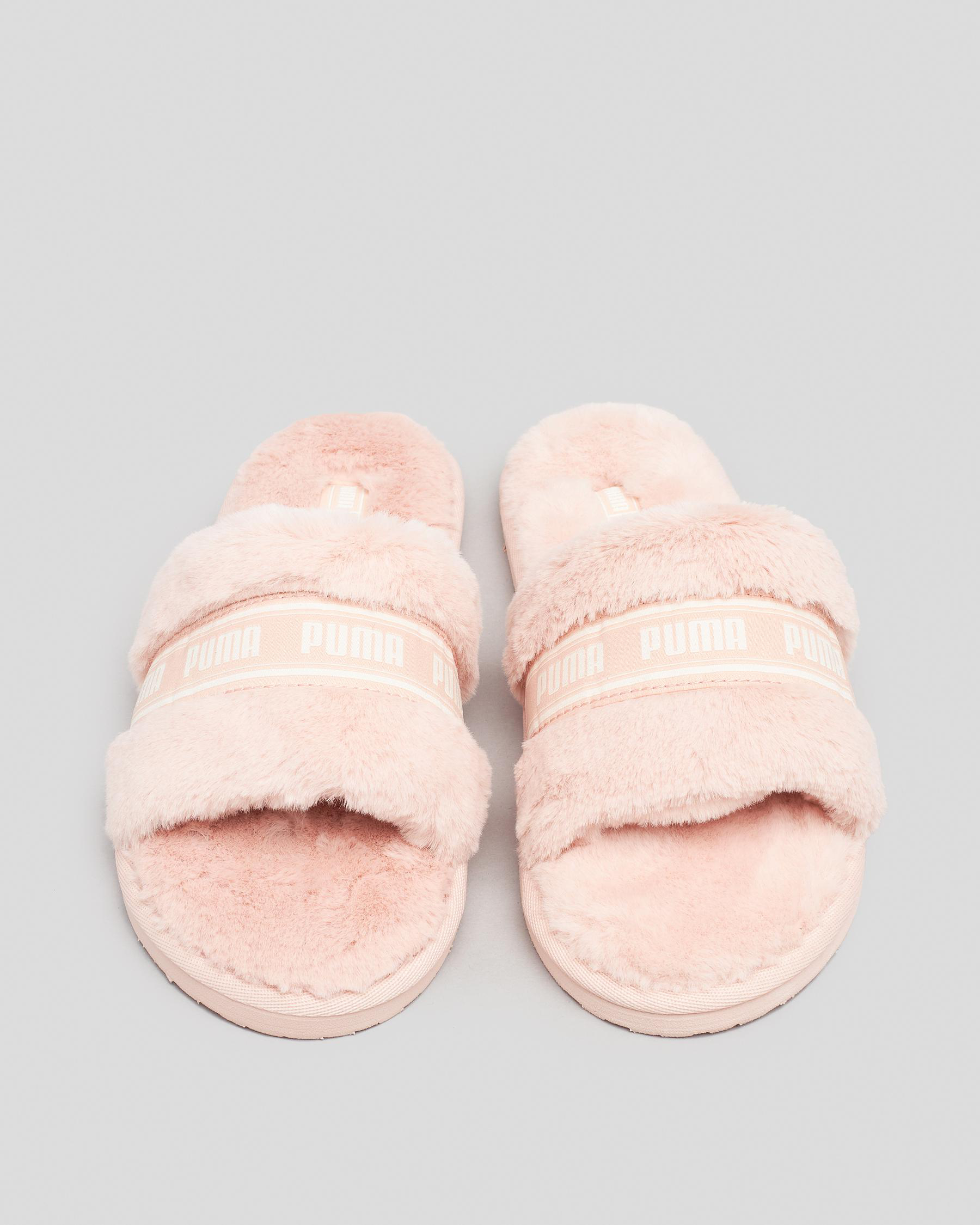 Shop Puma Fluff Slide Sandals In Rose Quartz - Fast Shipping & Easy ...
