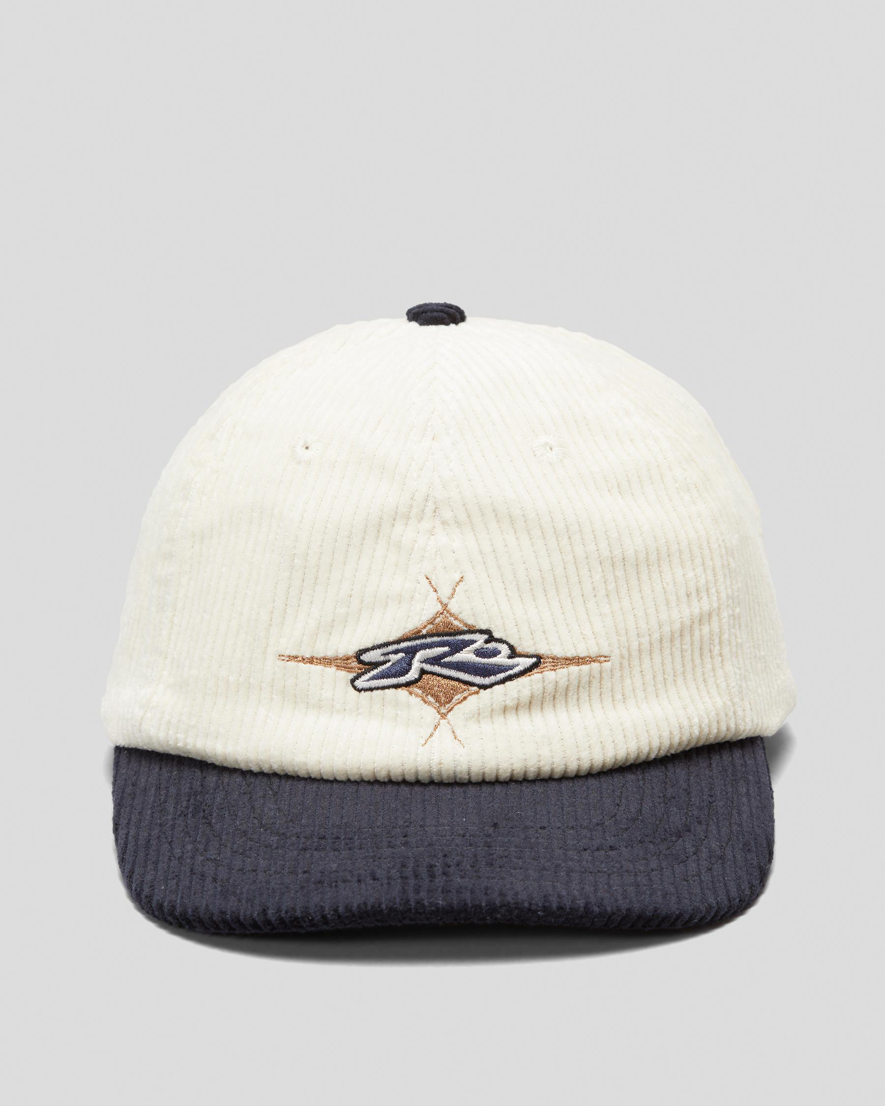 Shop Rusty Wallflower Cord Six Panel Cap In Navy Blue - Fast Shipping ...