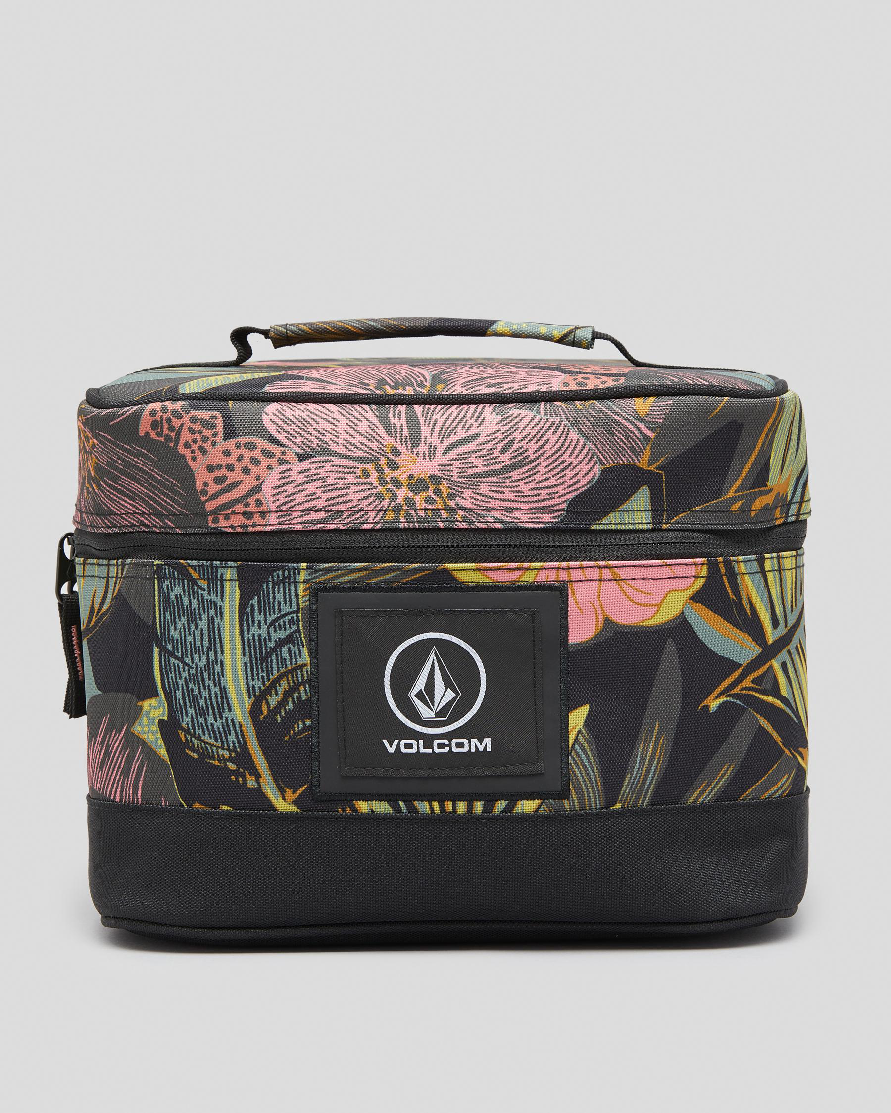 Shop Volcom Patch Attack Deluxe Makeup Case Set In Black/yellow - Fast Shipping & Easy Returns ...