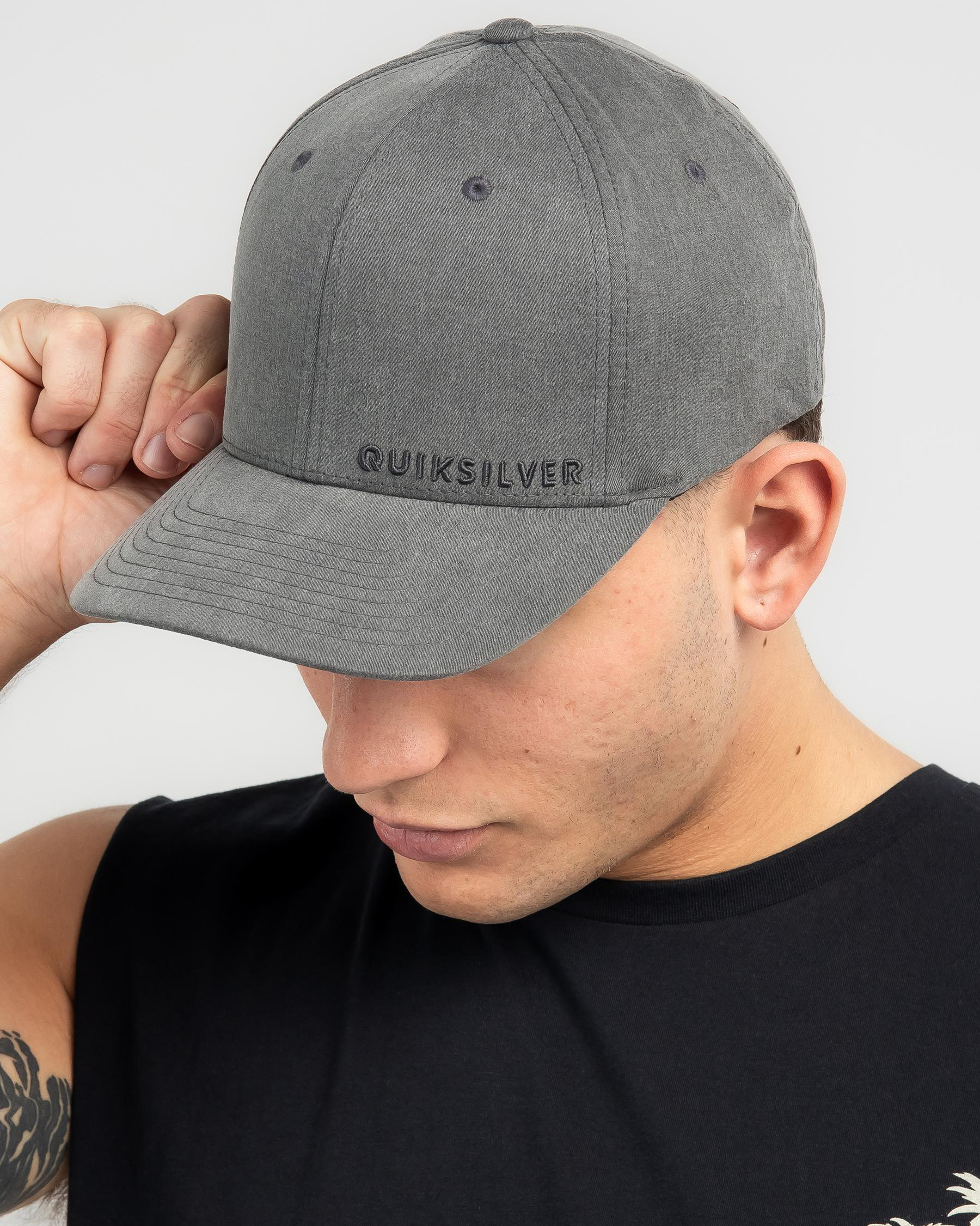 Shop Quiksilver Sidestay Cap In Black - Fast Shipping & Easy Returns ...