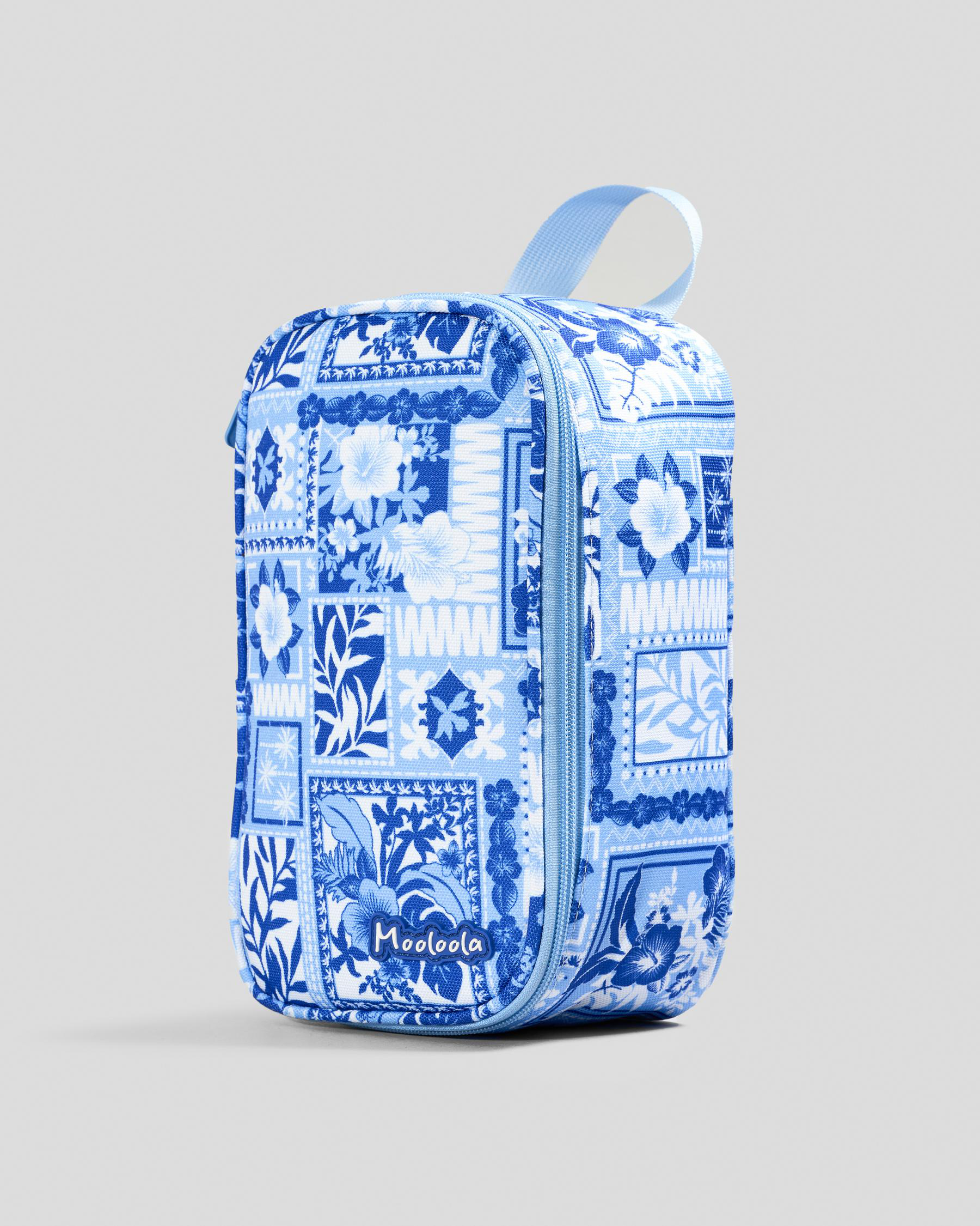 Shop Mooloola Tropical Rectangle Lunch Box In Blue Print - Fast ...