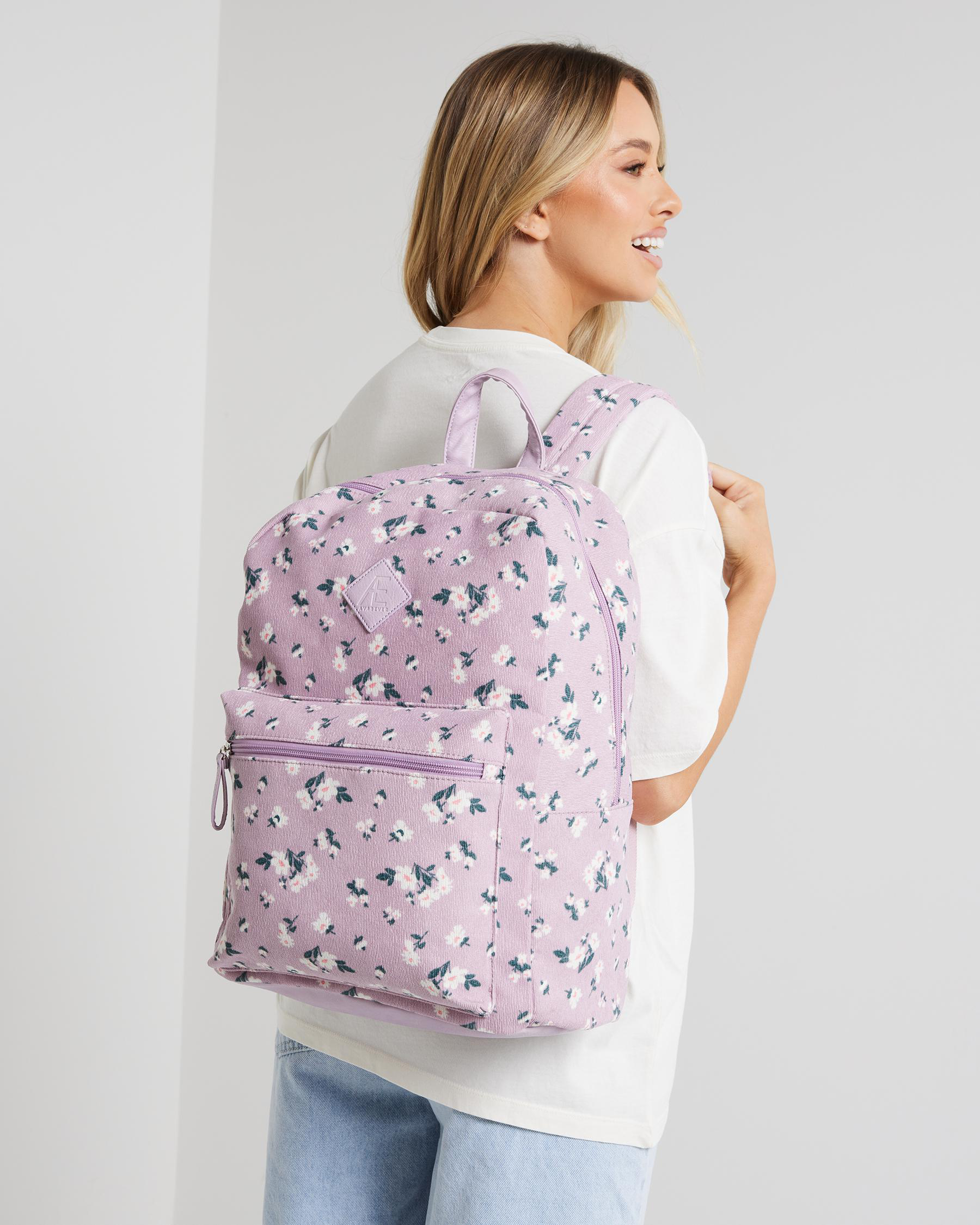 Shop Ava And Ever Perry Cord Backpack In Pink Floral - Fast Shipping ...