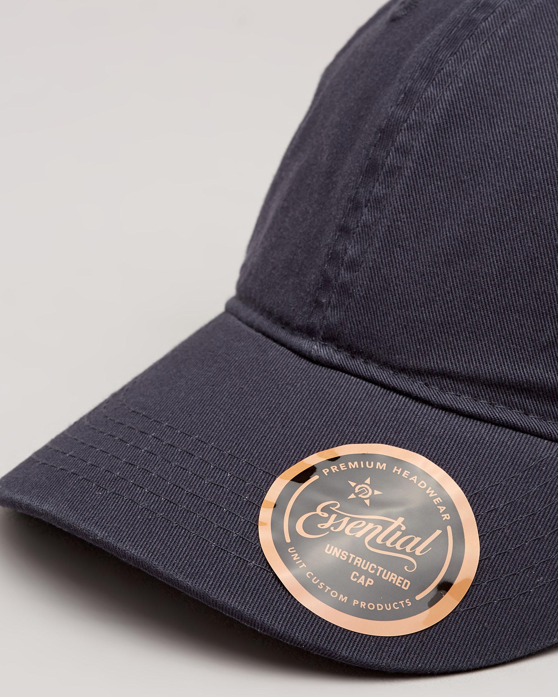 Shop Unit Essential Unstructured Dad Strapback Cap In Navy - Fast ...