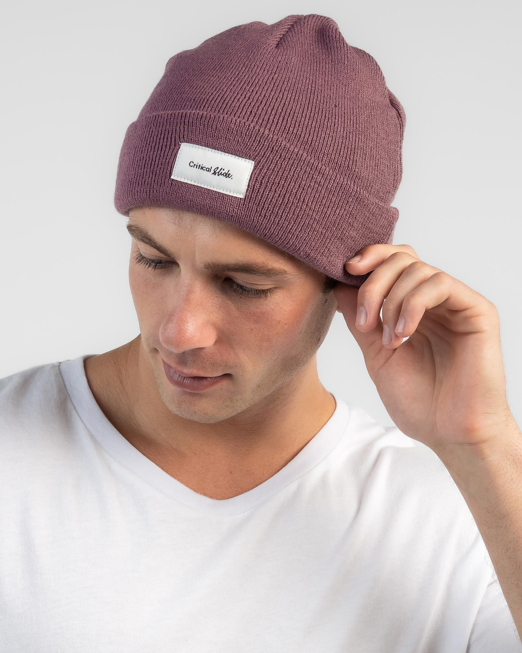 Shop The Critical Slide Society Institute Beanie In Grape - Fast ...