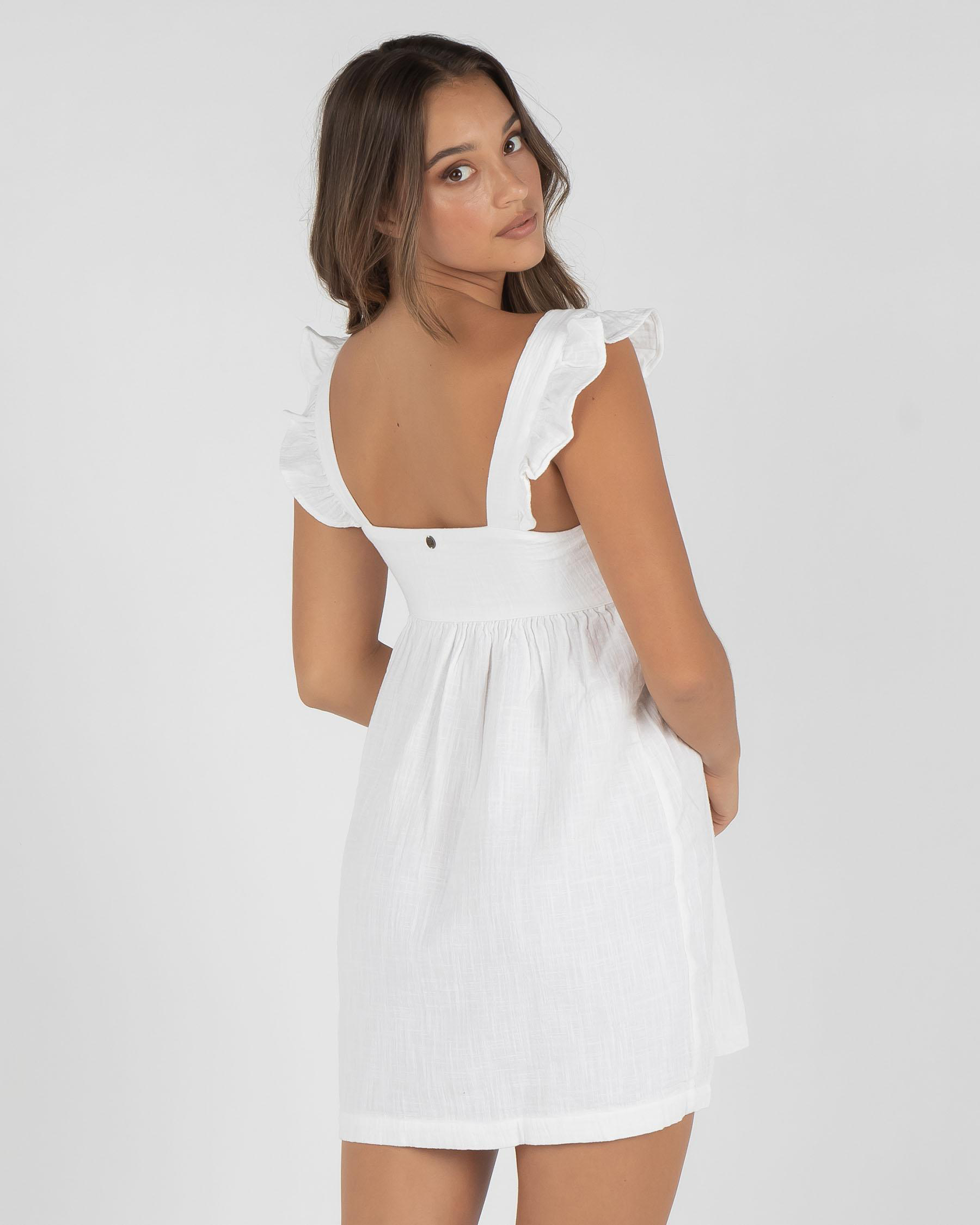 Shop Billabong Frenchie Dress In White - Fast Shipping & Easy Returns ...
