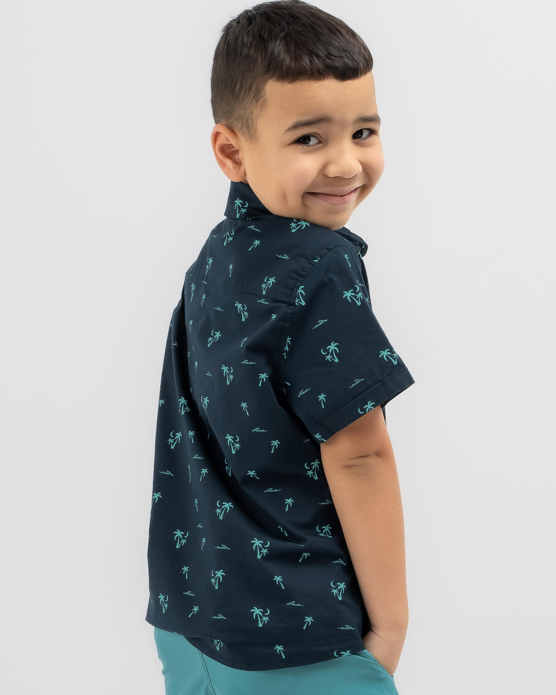 Shop Skylark Toddlers' Quartermaster Short Sleeve Shirt In Navy - Fast ...