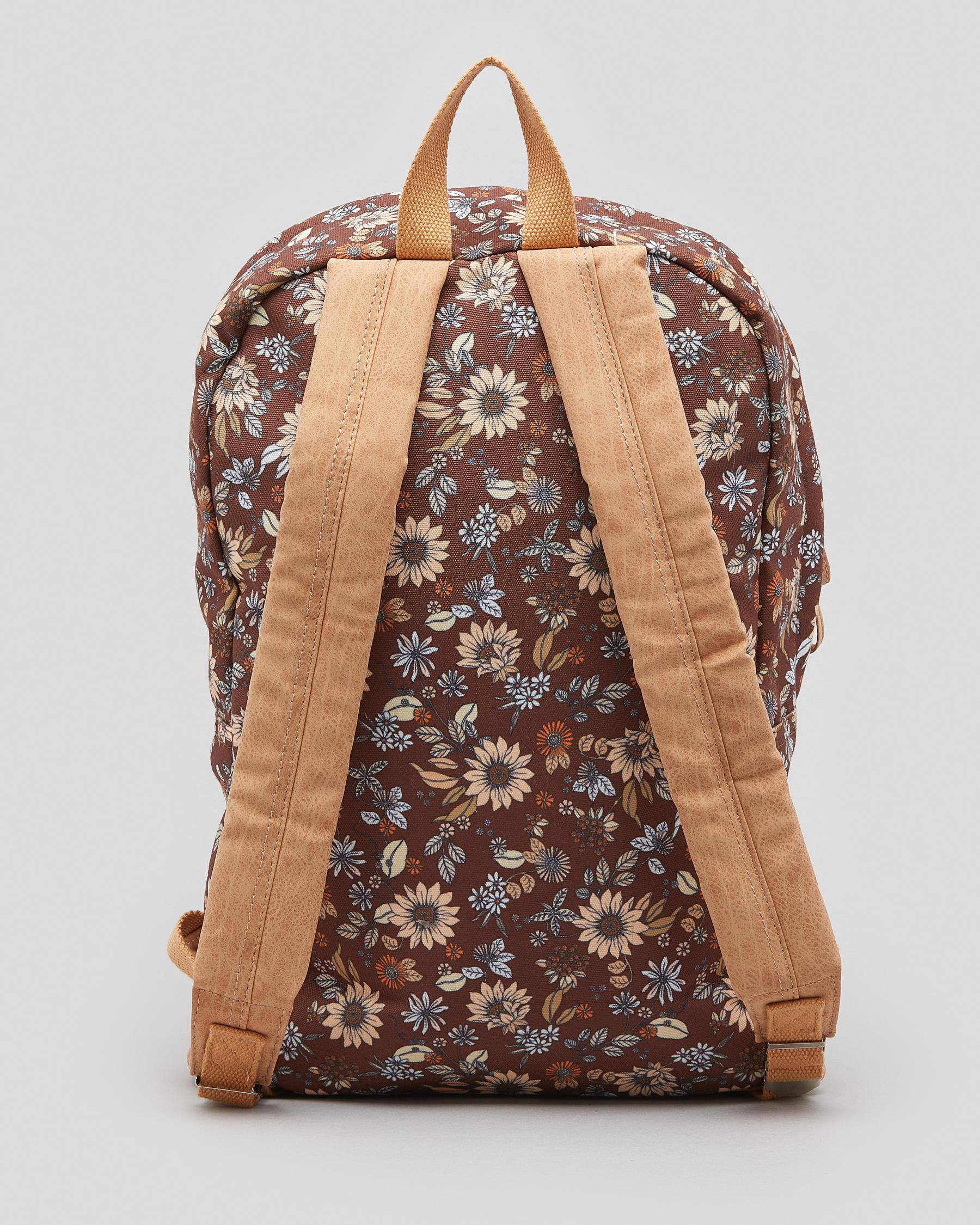 Shop Mooloola Veronica Backpack In Chocolate Floral - Fast Shipping ...