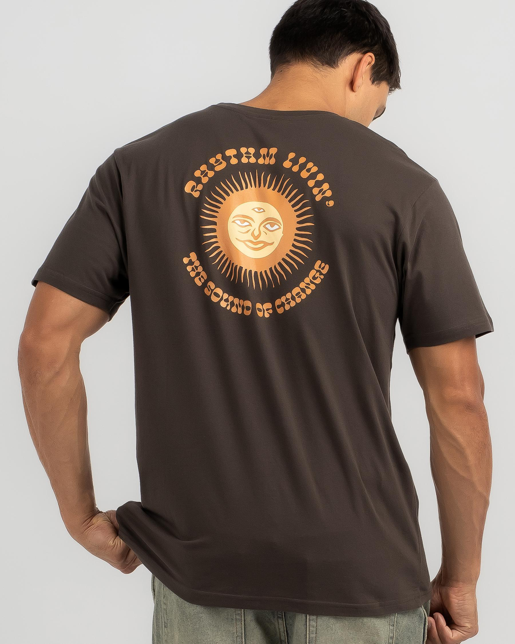 Shop Rhythm Sun Life T-Shirt In Black - Fast Shipping & Easy Returns ...