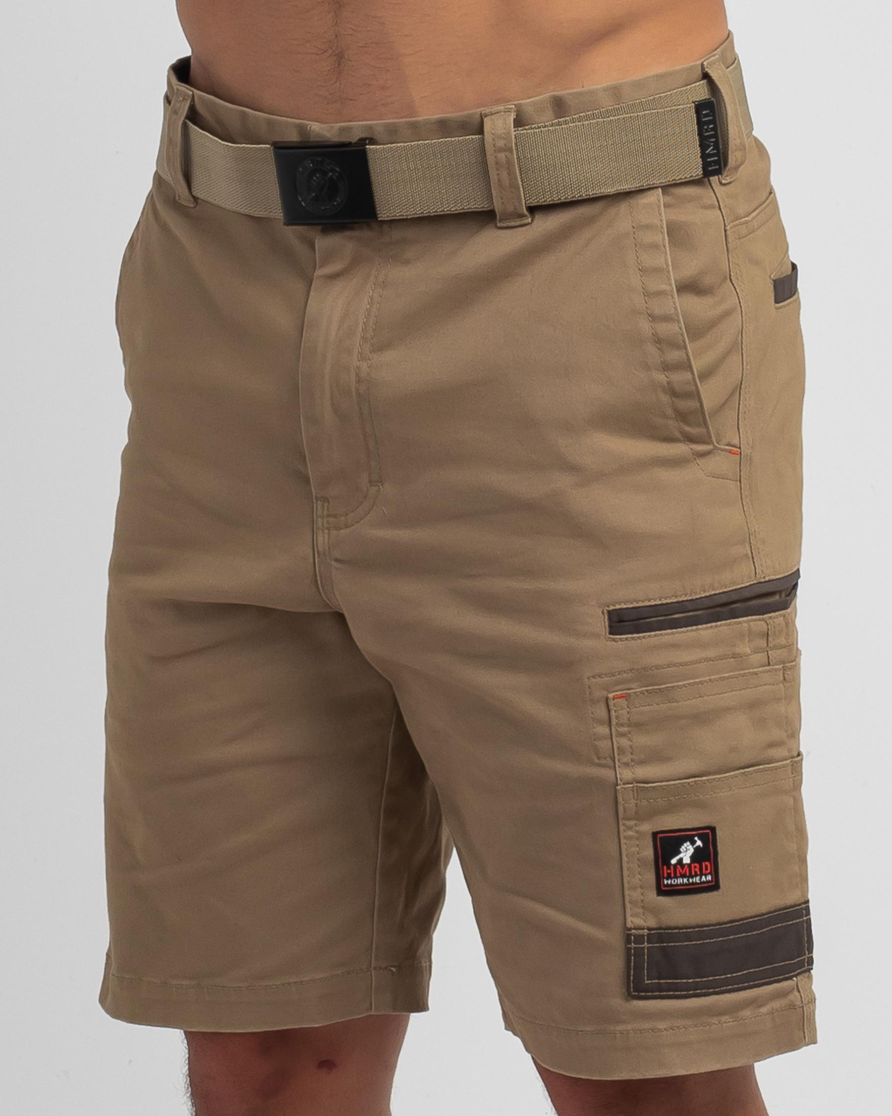 Shop HMRD Forged Walk Shorts In Sand - Fast Shipping & Easy Returns ...
