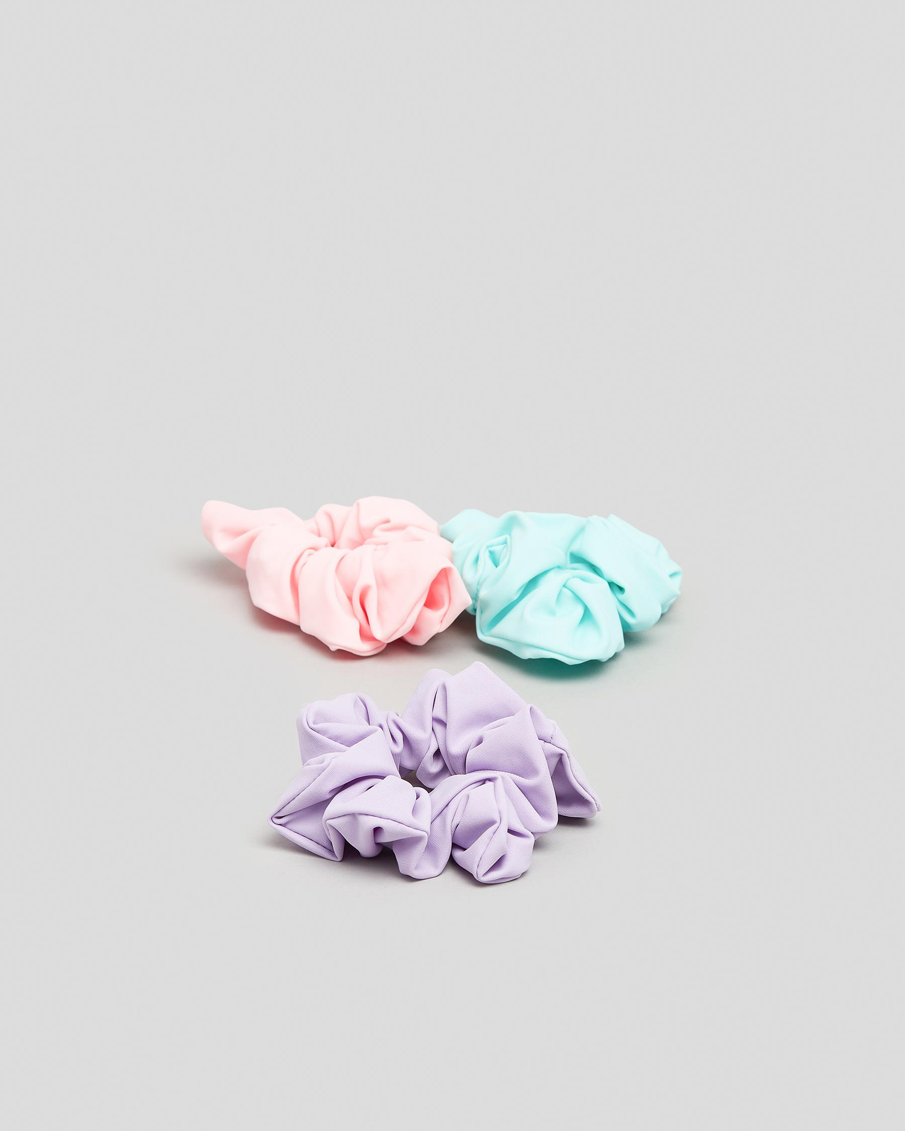 Shop Karyn In LA Stretch It Scrunchie Pack In Blue/pink/lilac - Fast ...
