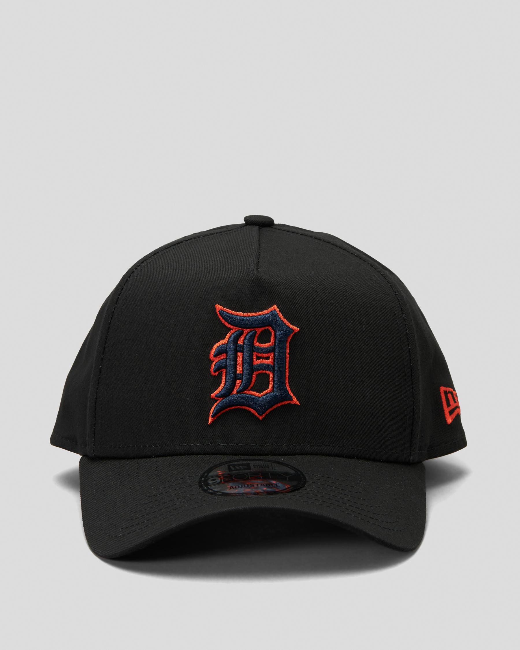 Shop New Era Detroit Tigers 9Forty A-Frame Cap In Black - Fast Shipping ...