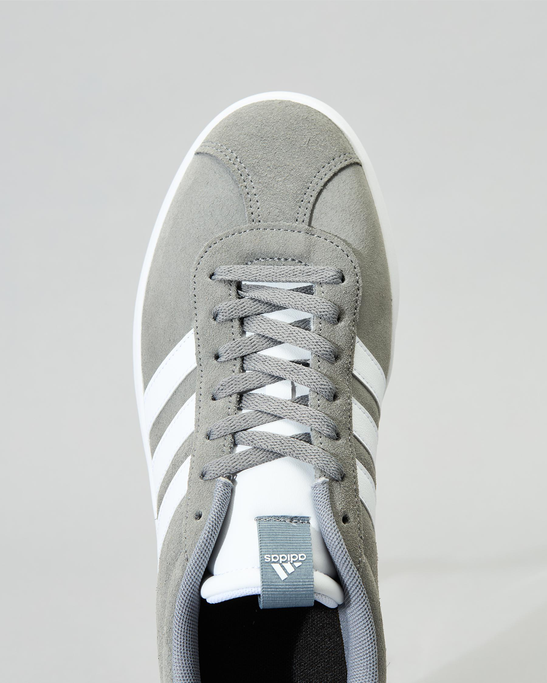 Shop adidas VL Court 3.0 Shoes In Grey Three/ftwr White/ftwr White ...