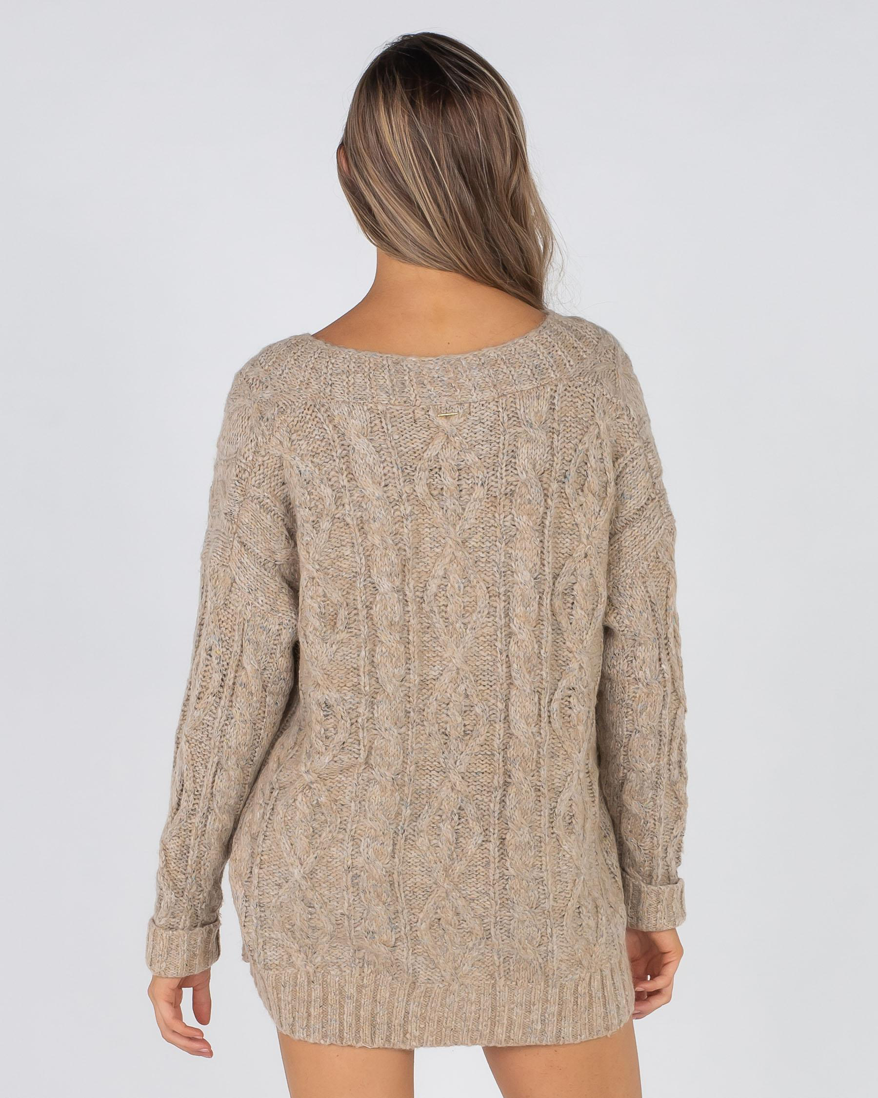 Shop Ava And Ever Remote Control Knit Cardigan In Earth - Fast Shipping ...