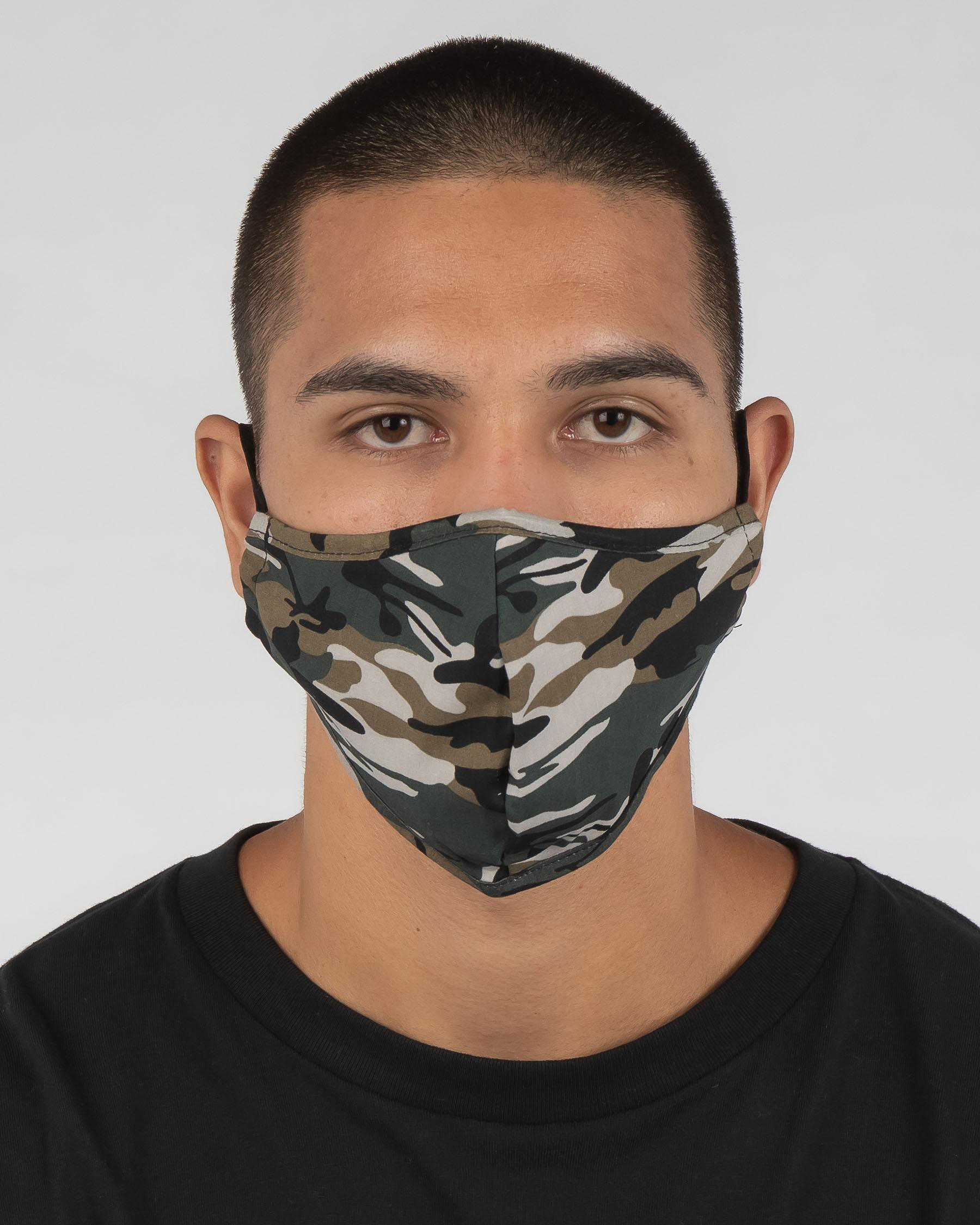 Get It Now Re-Usable Fabric Face Mask In Army - Fast Shipping & Easy ...