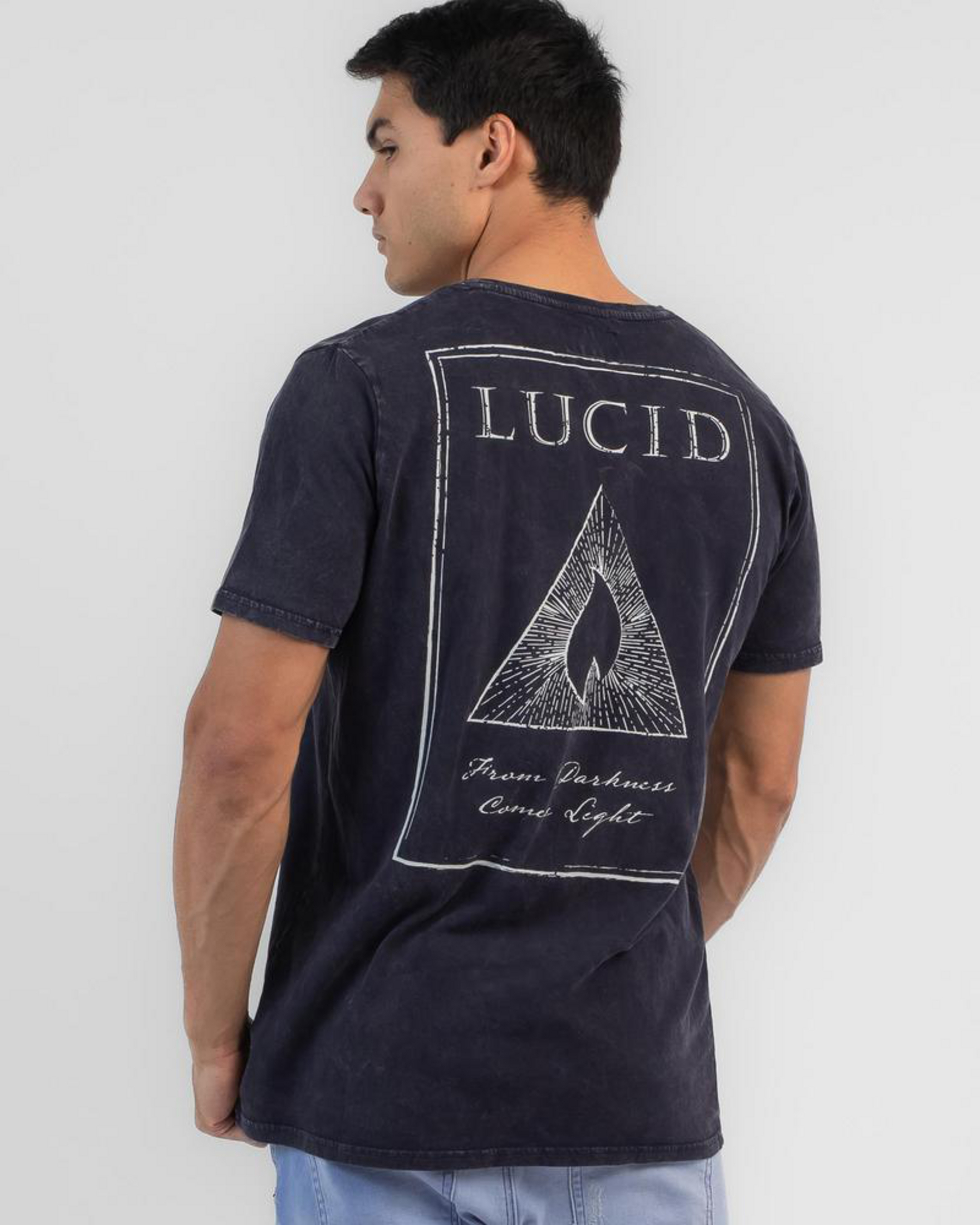 Shop Lucid Cryptid T-Shirt In Navy Acid - Fast Shipping & Easy Returns ...