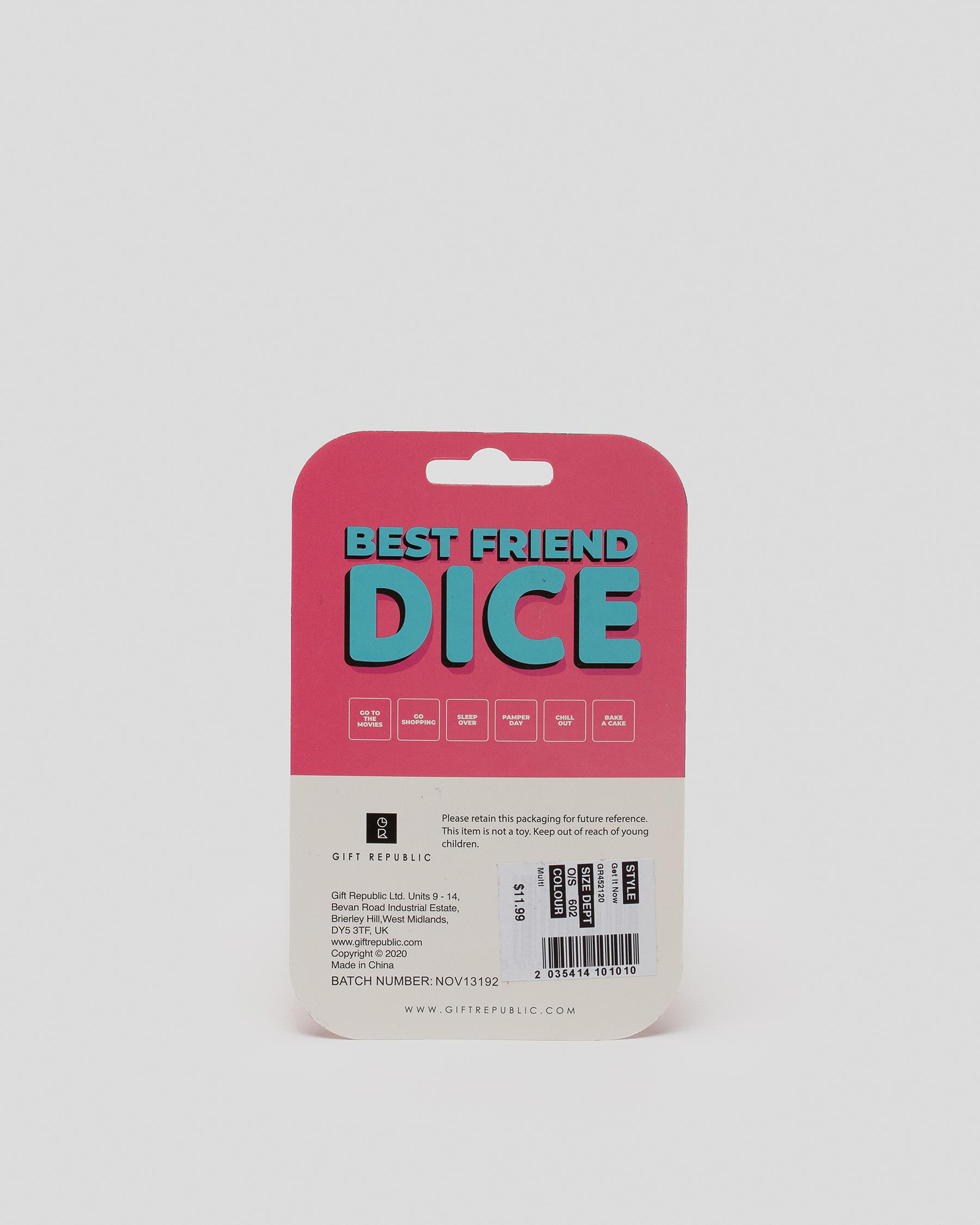 Shop Get It Now Best Friends Dice In Multi - Fast Shipping & Easy ...