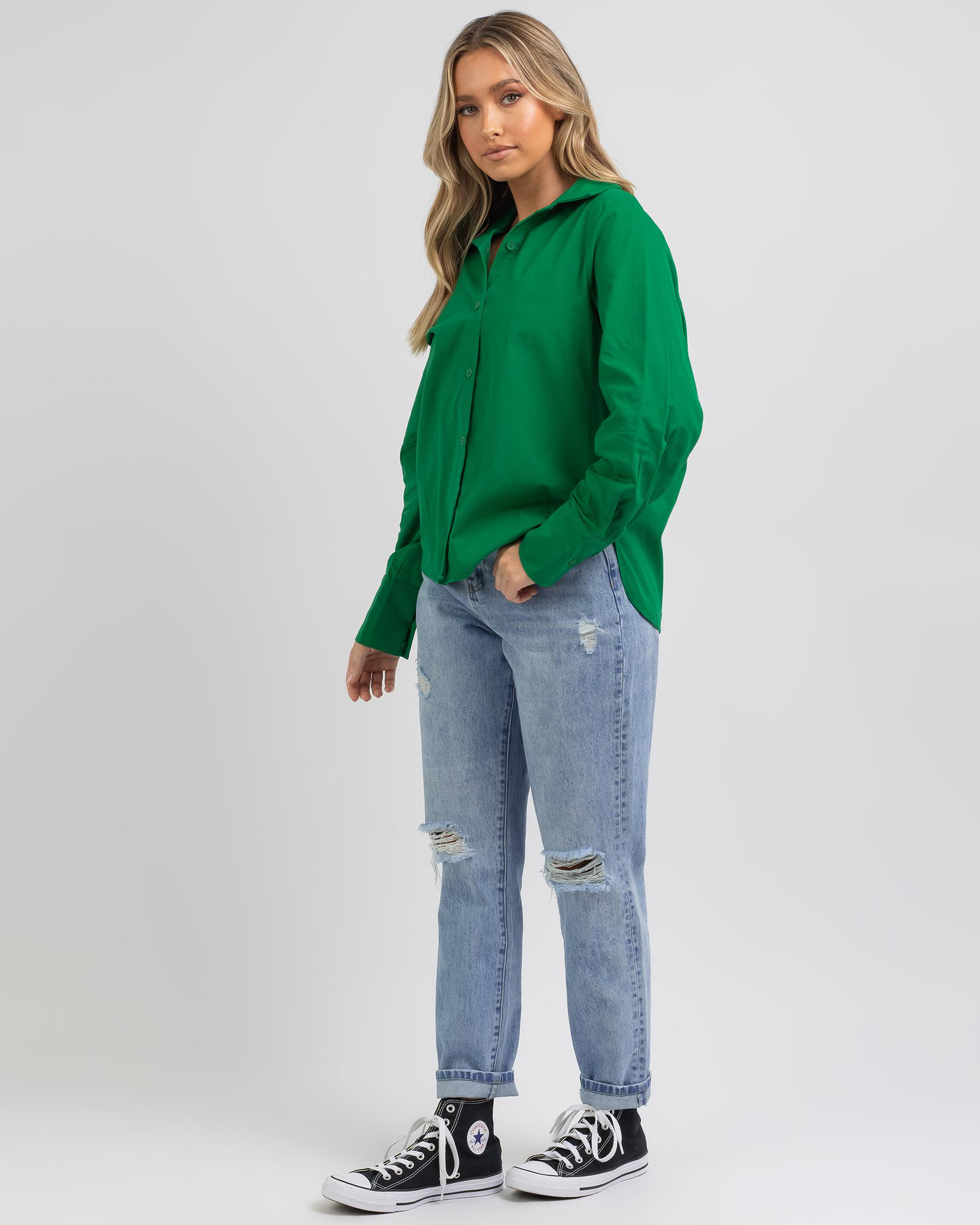 Shop Winnie & Co Malcolm Shirt In Green - Fast Shipping & Easy Returns ...