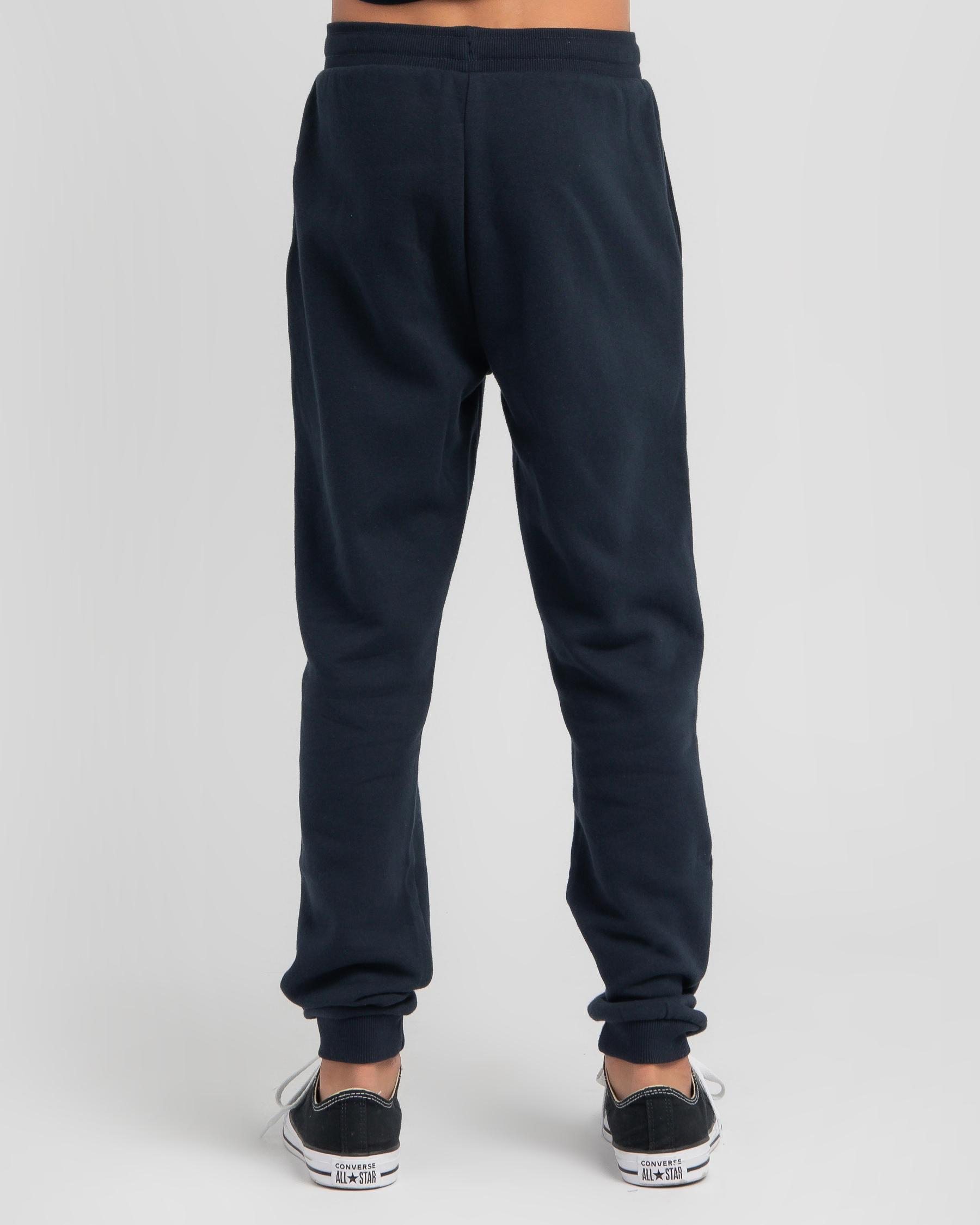 Shop The Mad Hueys Boys' Retro Captain Track Pants In Navy - Fast ...