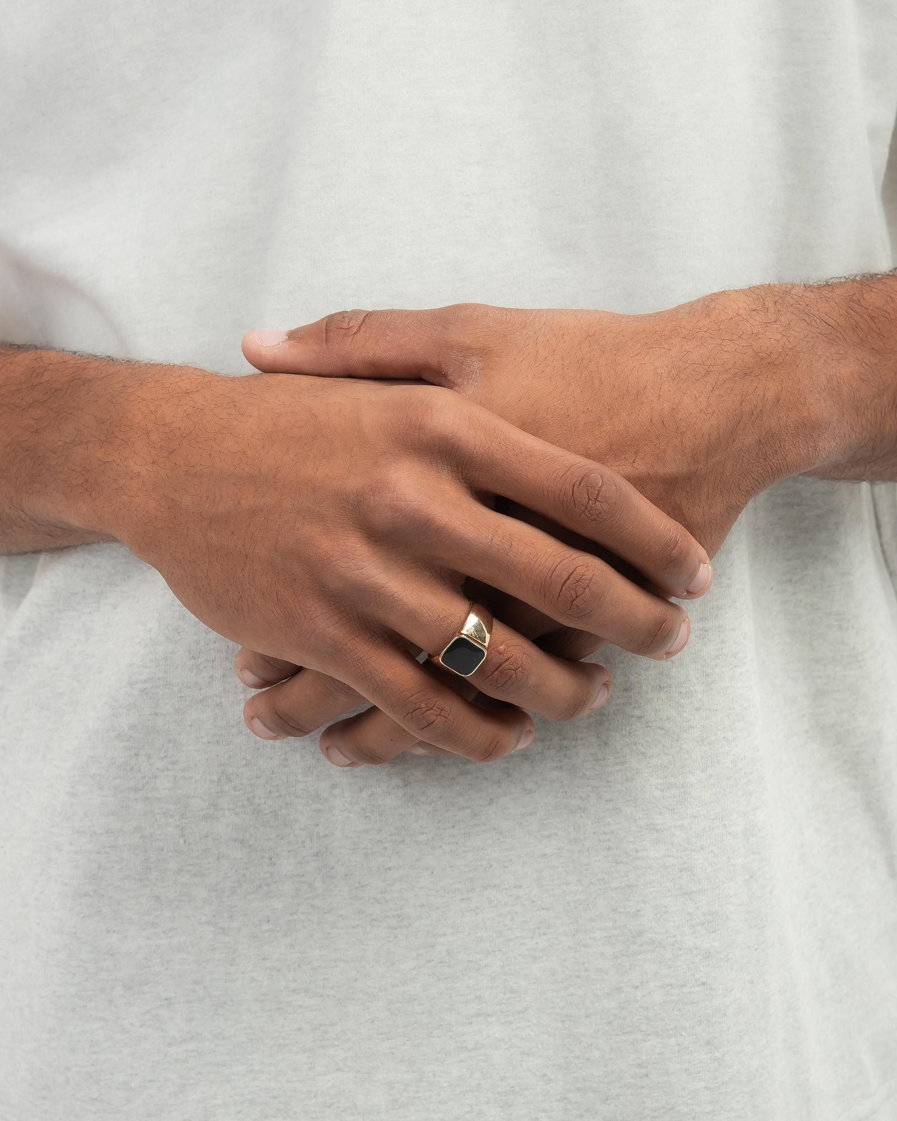 Shop Icon Brand Sign Of The Times Signet Ring In Gold - Fast Shipping ...