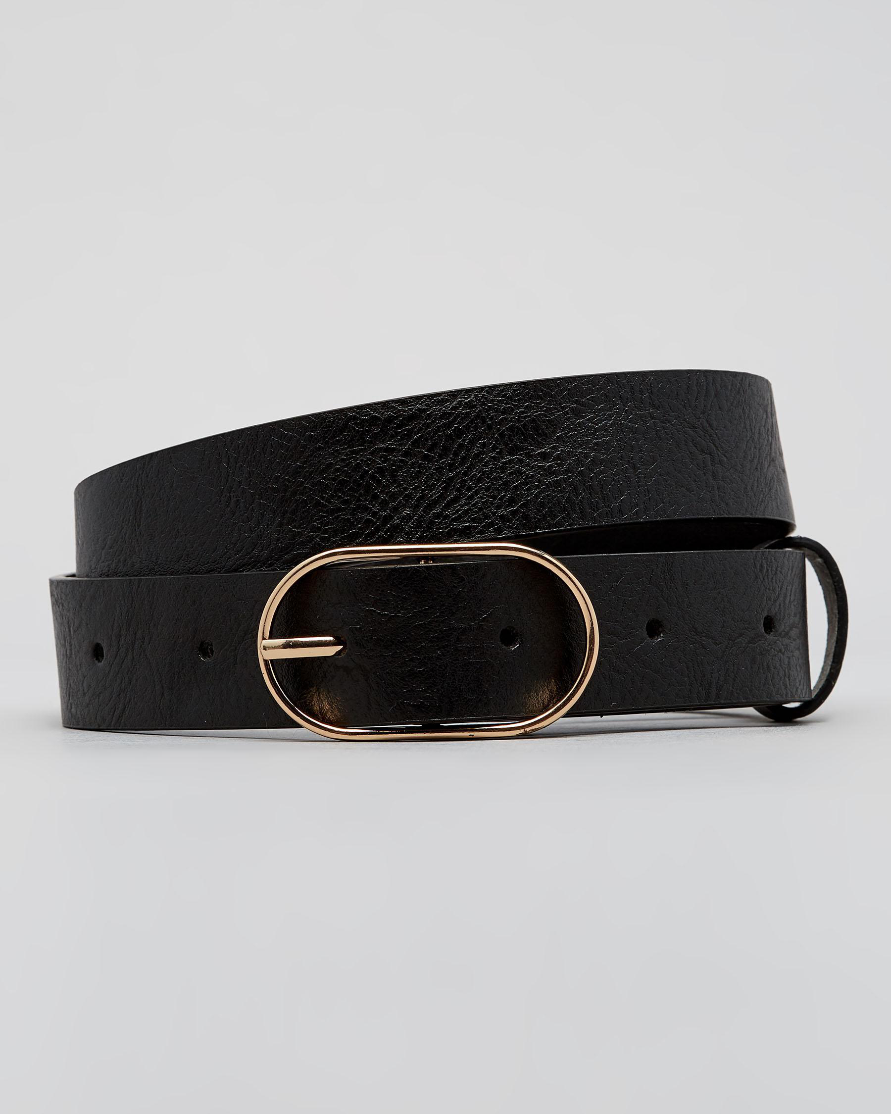 Shop Ava And Ever Odyssey Belt In Black/gold - Fast Shipping & Easy ...