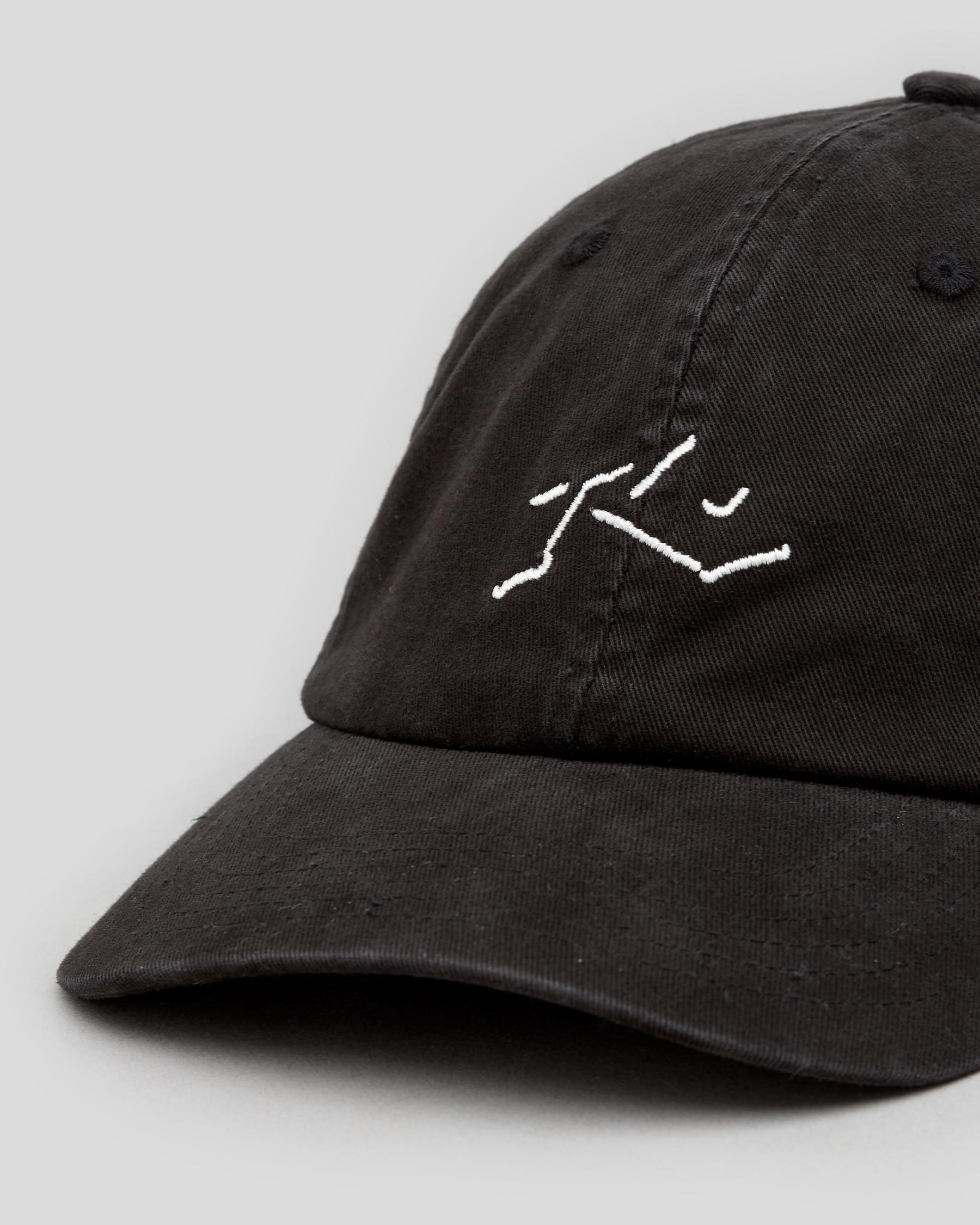 Shop Rusty Shadow Adjustable Cap In Black - Fast Shipping & Easy ...