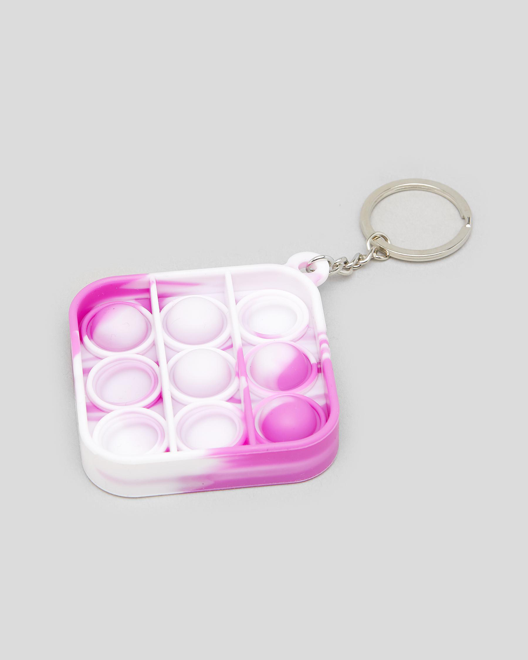 Shop Karyn In LA Push Pop Bubble Keyring In Pink - Fast Shipping & Easy ...
