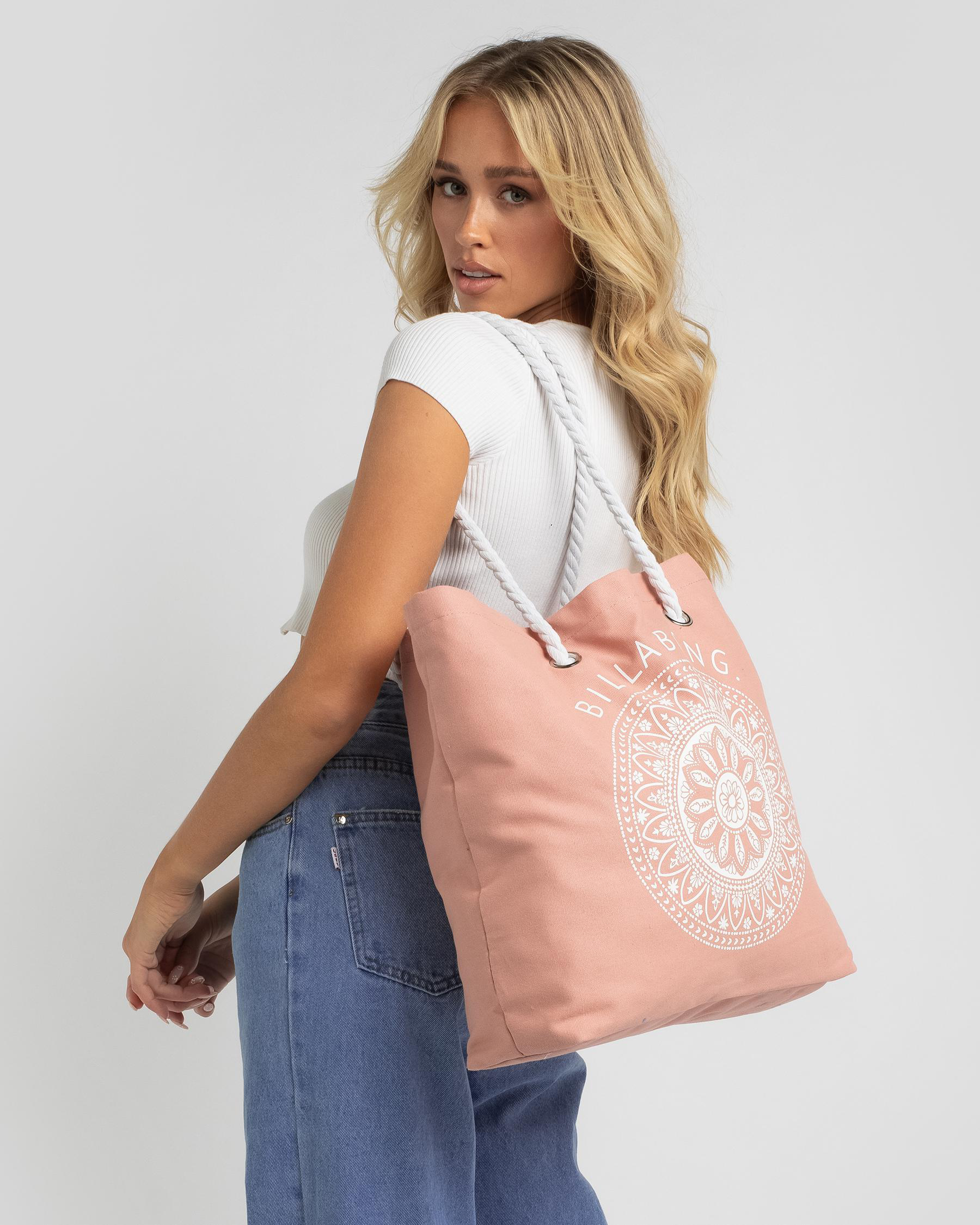 Shop Billabong Namaste Beach Bag In Ash Rose - Fast Shipping & Easy ...