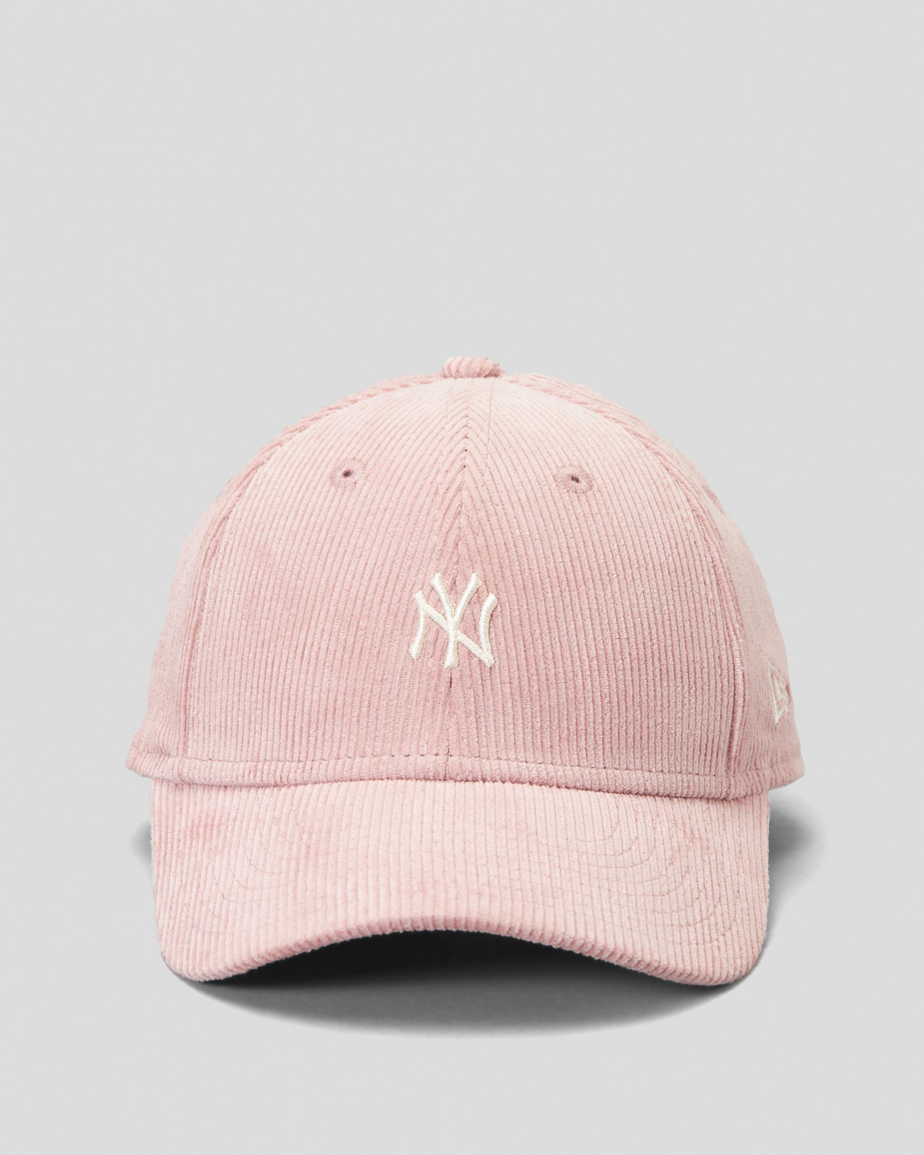Shop New Era Girls' NY Yankees Cord Cap In Dusty Pink - Fast Shipping ...