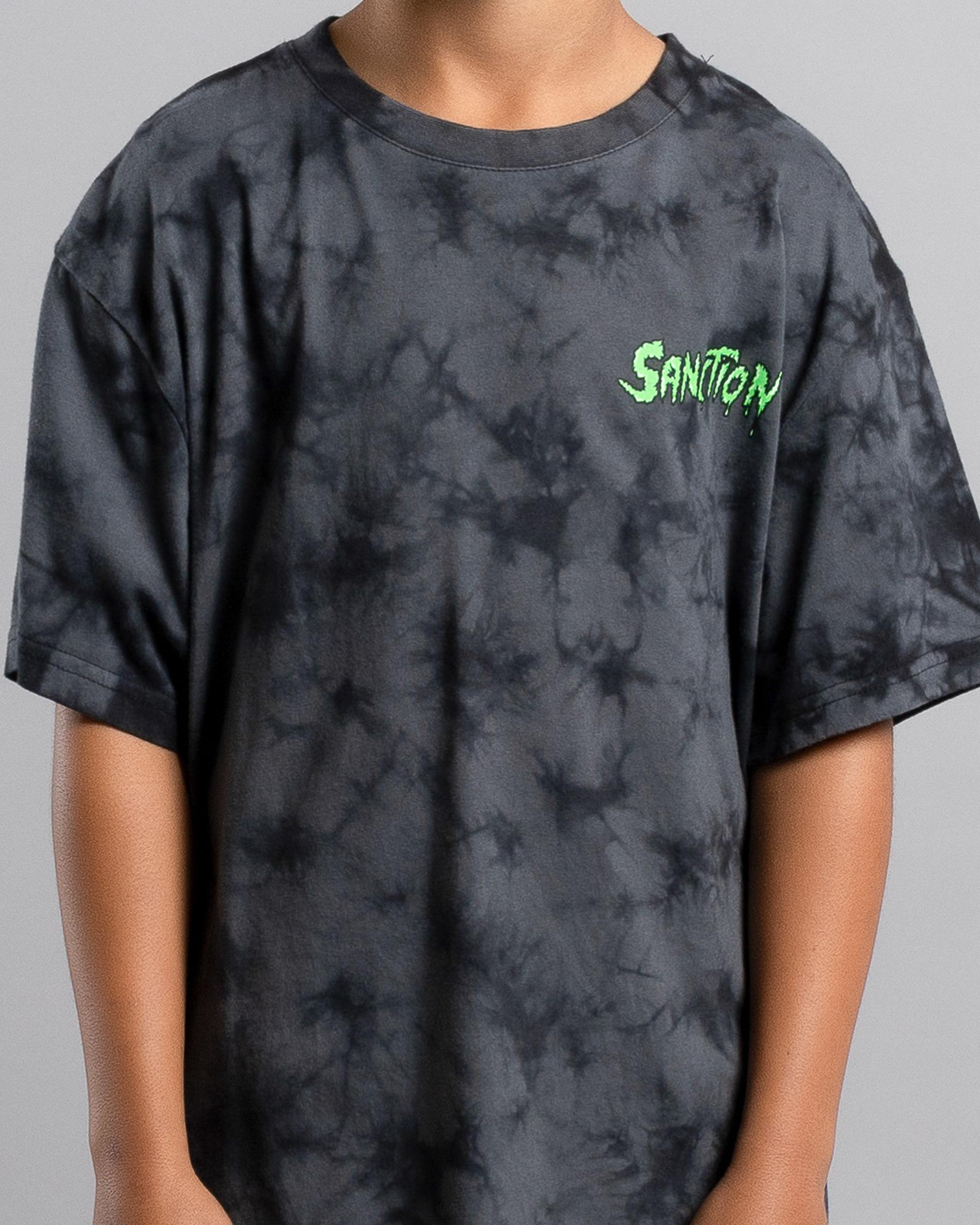 Shop Sanction Boys' Gnarly T-Shirt In Black Mottle - Fast Shipping ...