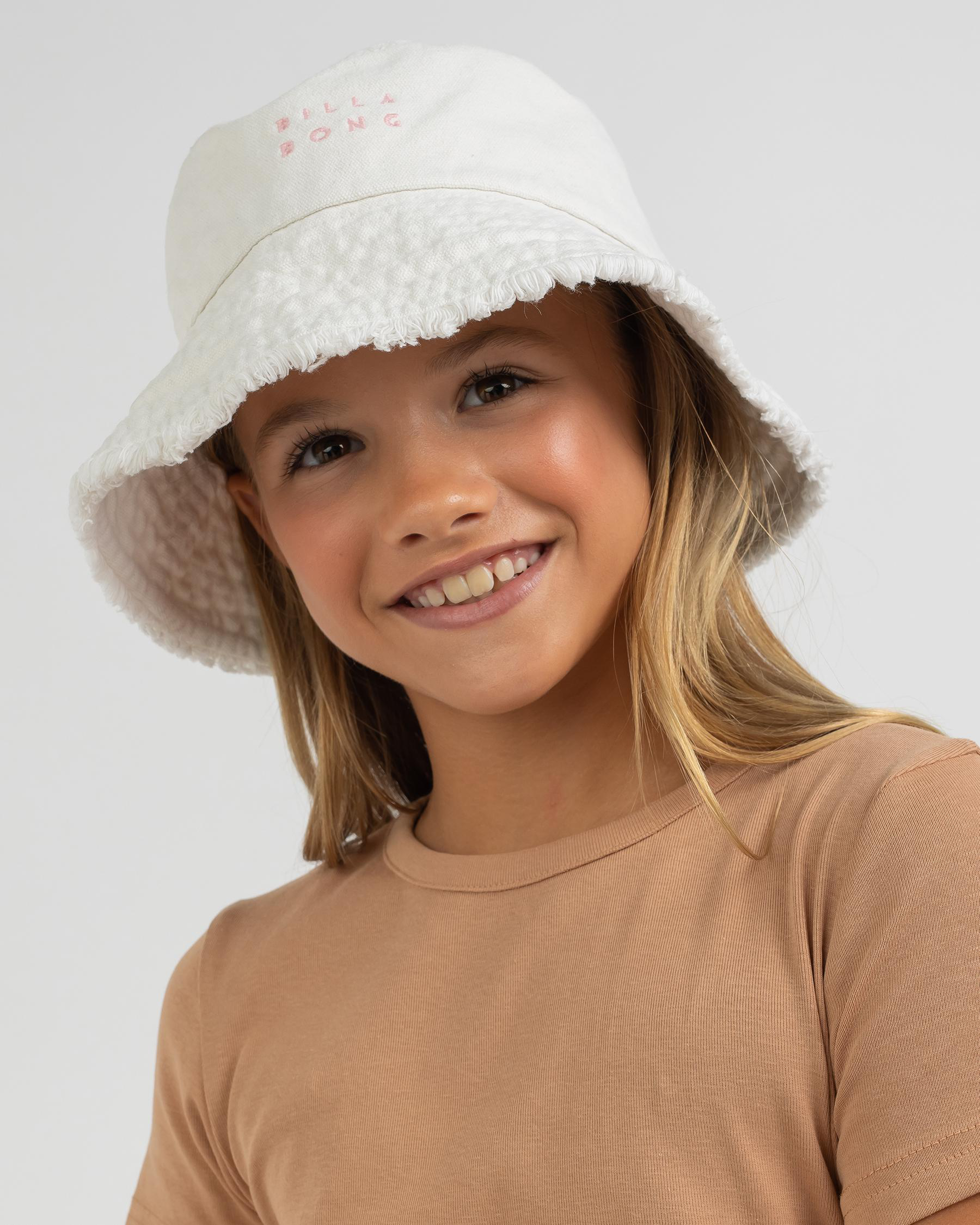 Shop Billabong Girls' Sunday Bucket Hat In White - Fast Shipping & Easy ...