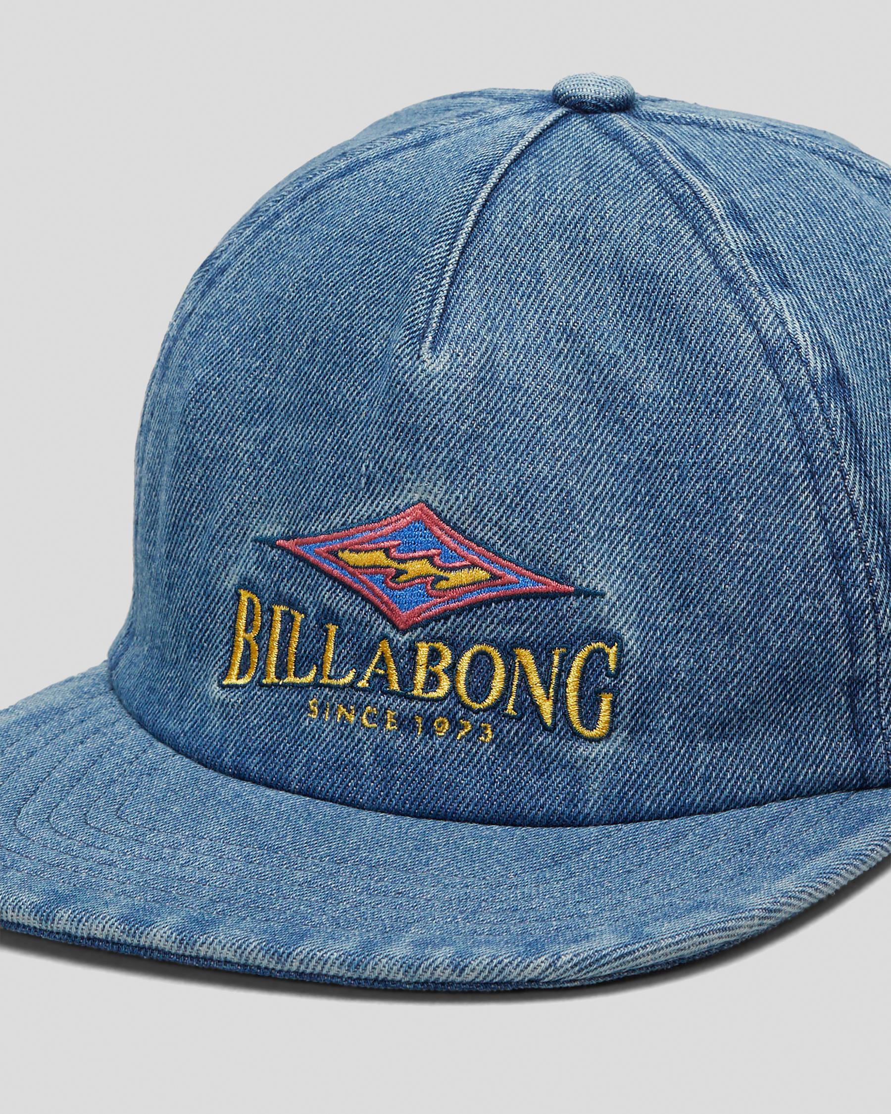 Shop Billabong Heritage Snapback Cap In Indigo - Fast Shipping & Easy ...