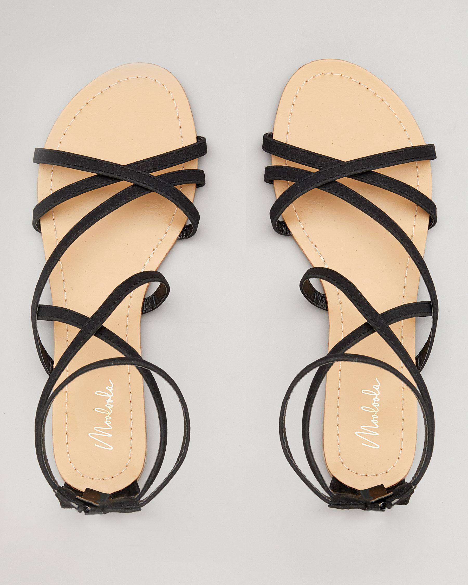 Shop Mooloola Brit Sandals In Black - Fast Shipping & Easy Returns ...