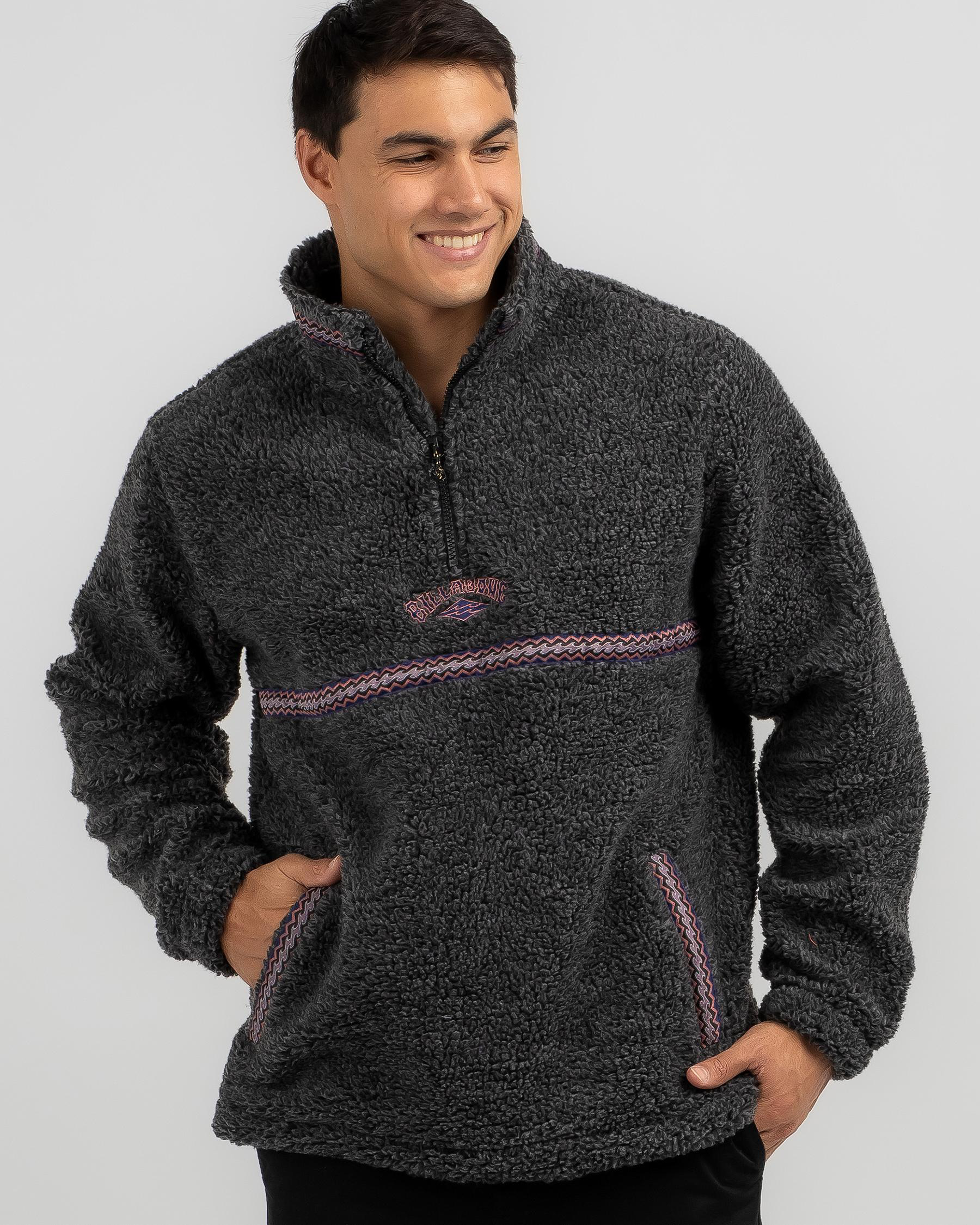 Shop Billabong Boundary Tombstone Sweatshirt In Black Heather - Fast ...